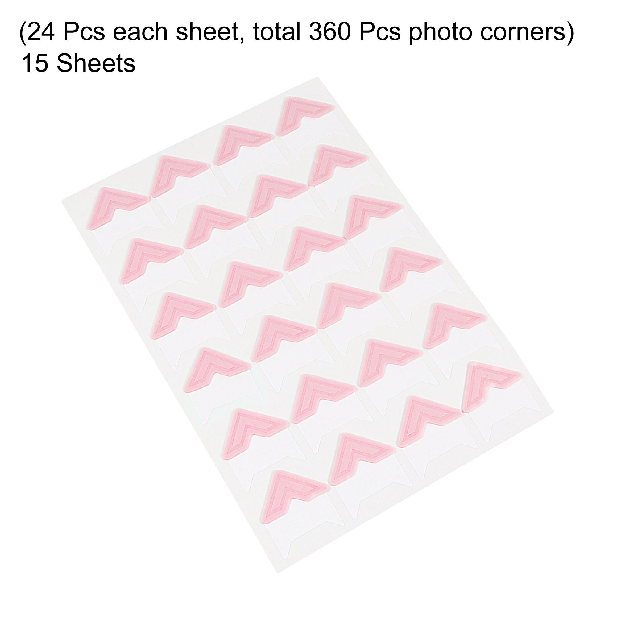 PATIKIL Photo Corners 15 Sheets/360pcs Self Adhesive DIY Picture ...