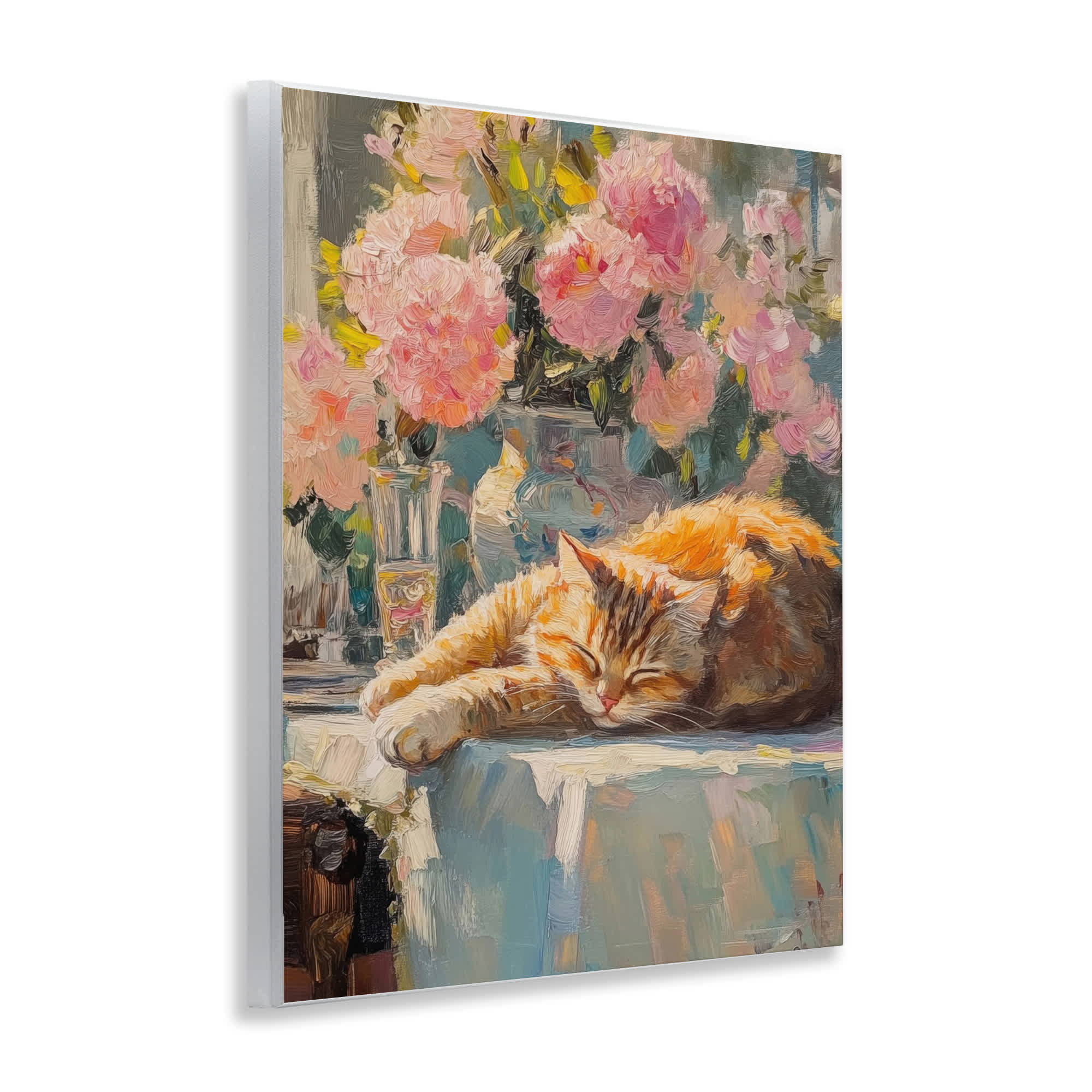 Stupell Industries Orange Cat Resting Wall Plaque Art By Nini Art 11 x ...