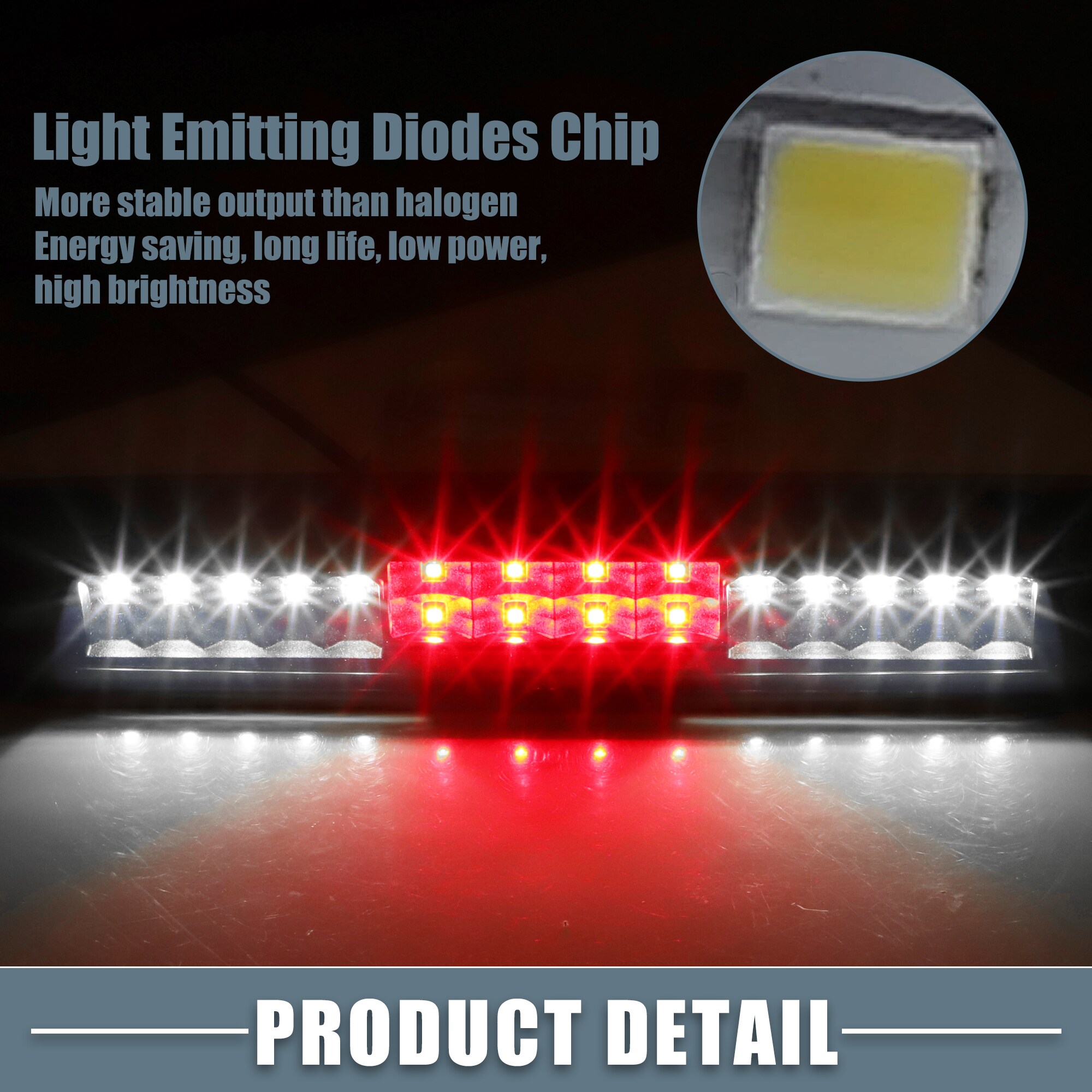 Unique Bargains LED Third 3rd Brake High Mount Stop Light 5978318 Brake ...