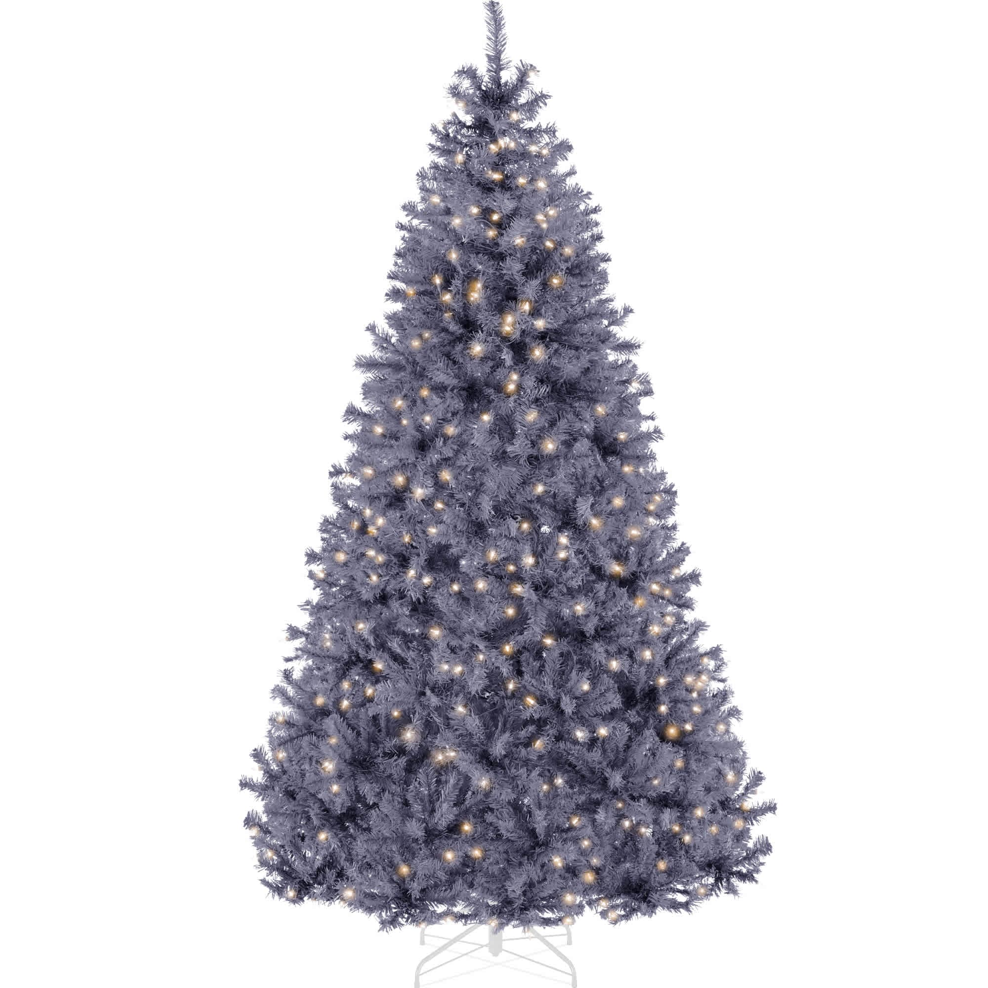 Best Choice Products 6ft Pre-Lit Charcoal Gray Christmas Tree ...