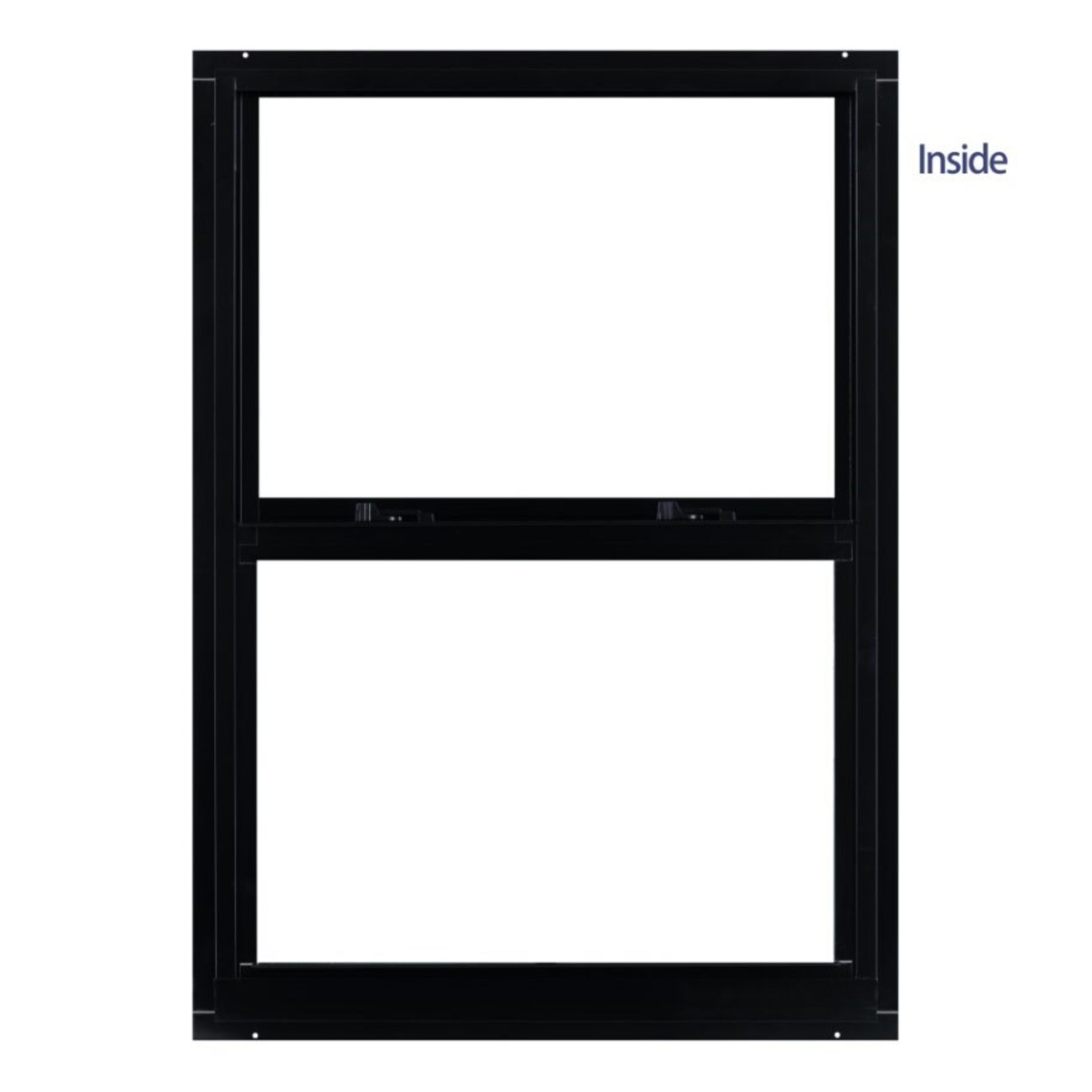 RELIABILT 46000 Series 23-1/2-in x 35-1/2-in Black Exterior Black ...