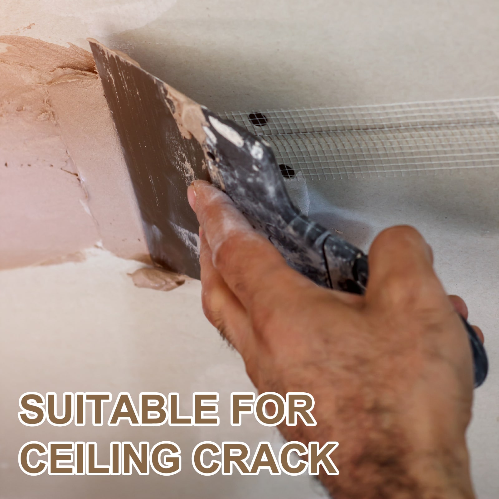 PATIKIL Drywall Repair Mesh Tape 2 inch x 82 ft Fiberglass Repair Patch ...