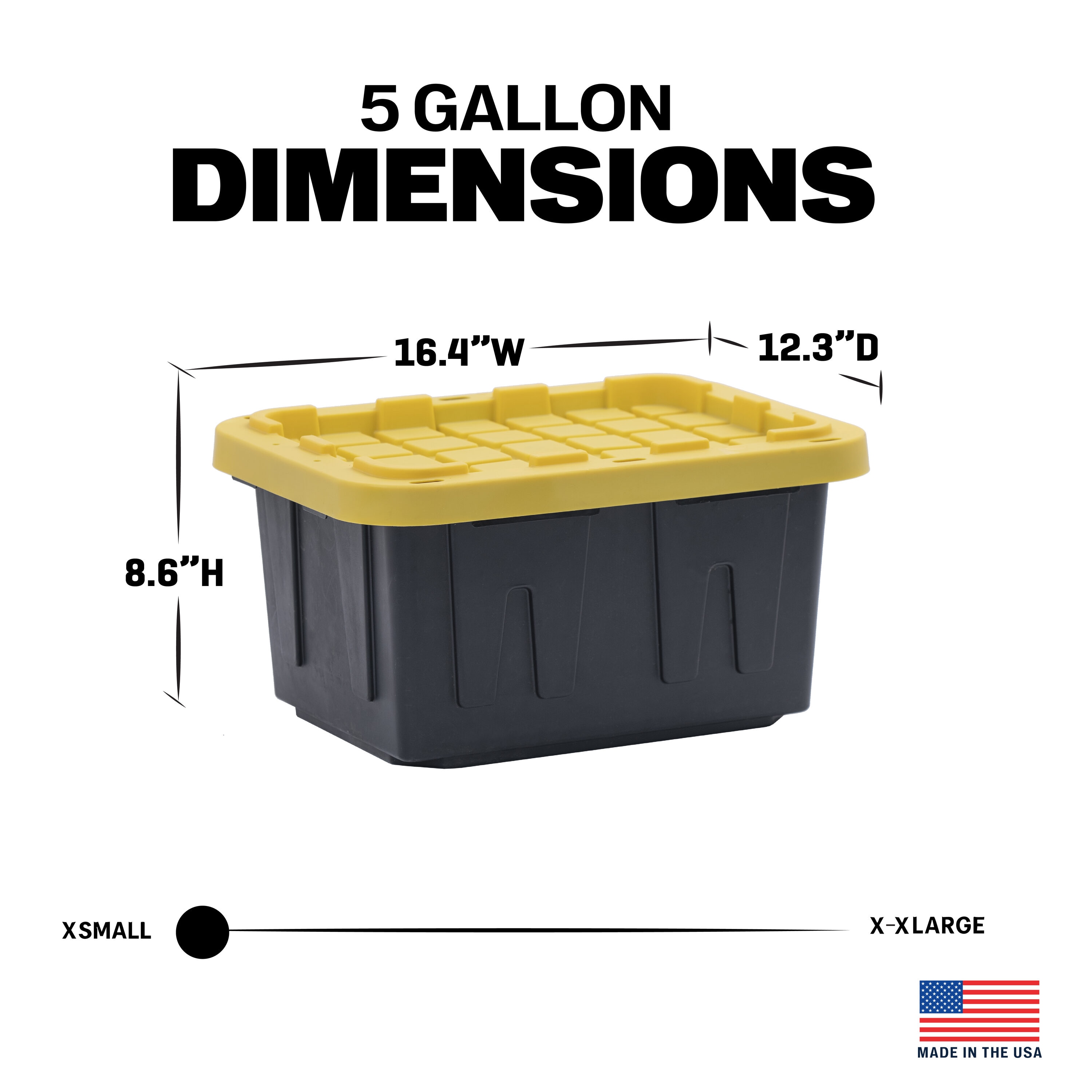 Project Source Commander Small 5-Gallons (20-Quart) Black and Yellow ...
