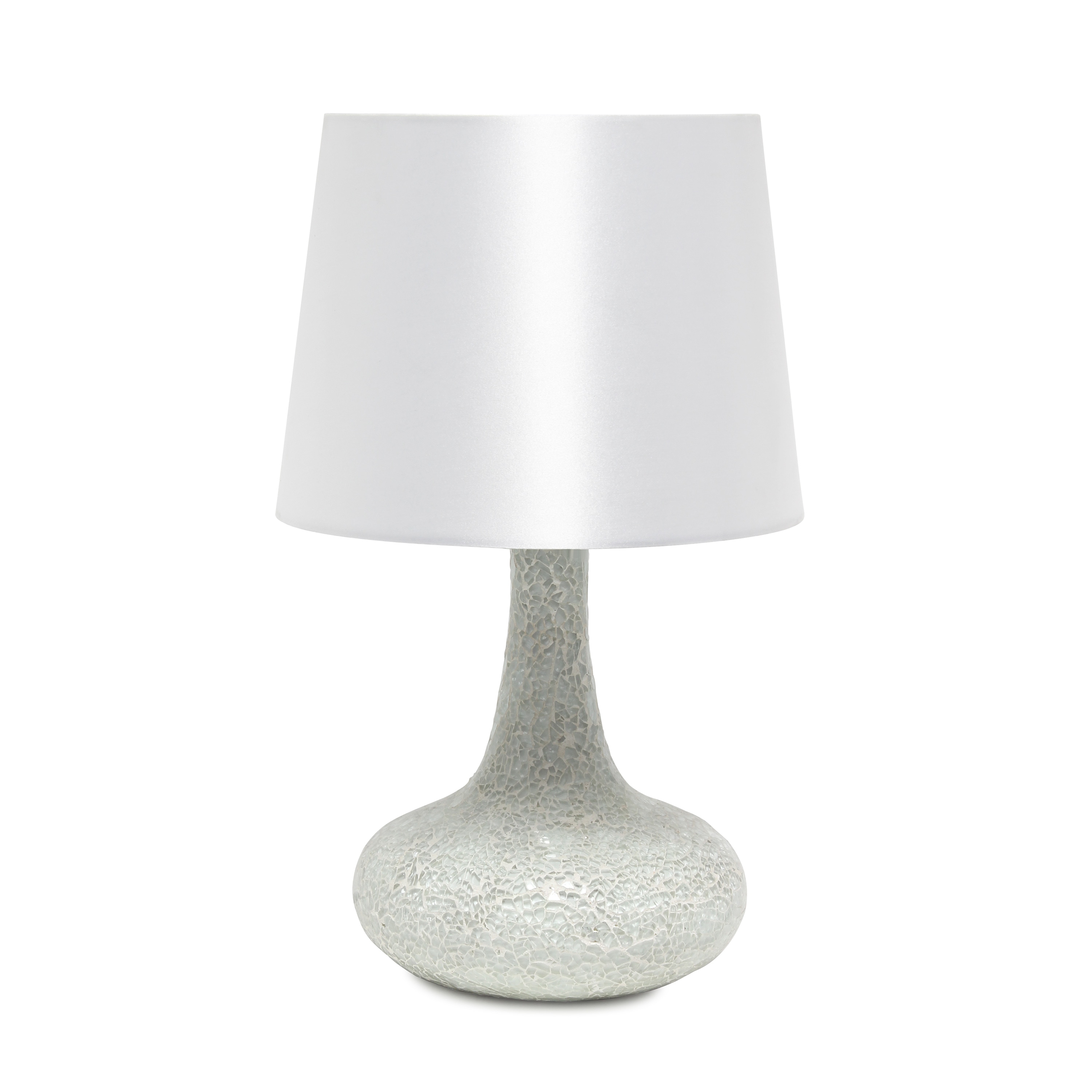 Simple Designs 14.17-inch Colored Glass Fusion Montage Table Lamp and ...