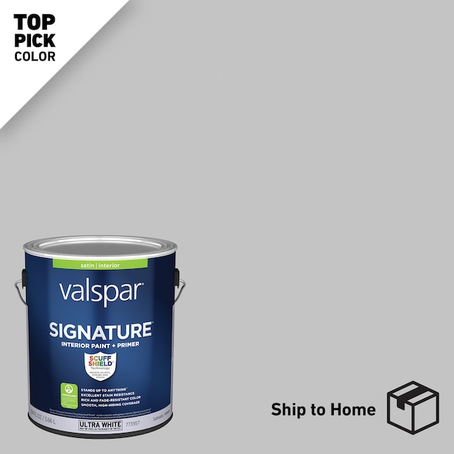 Valspar Signature Satin Gravity 4005-1B Latex Interior Paint Paint ... Valspar Signature Satin Gravity 4005-1B Latex Interior Paint Paint ...