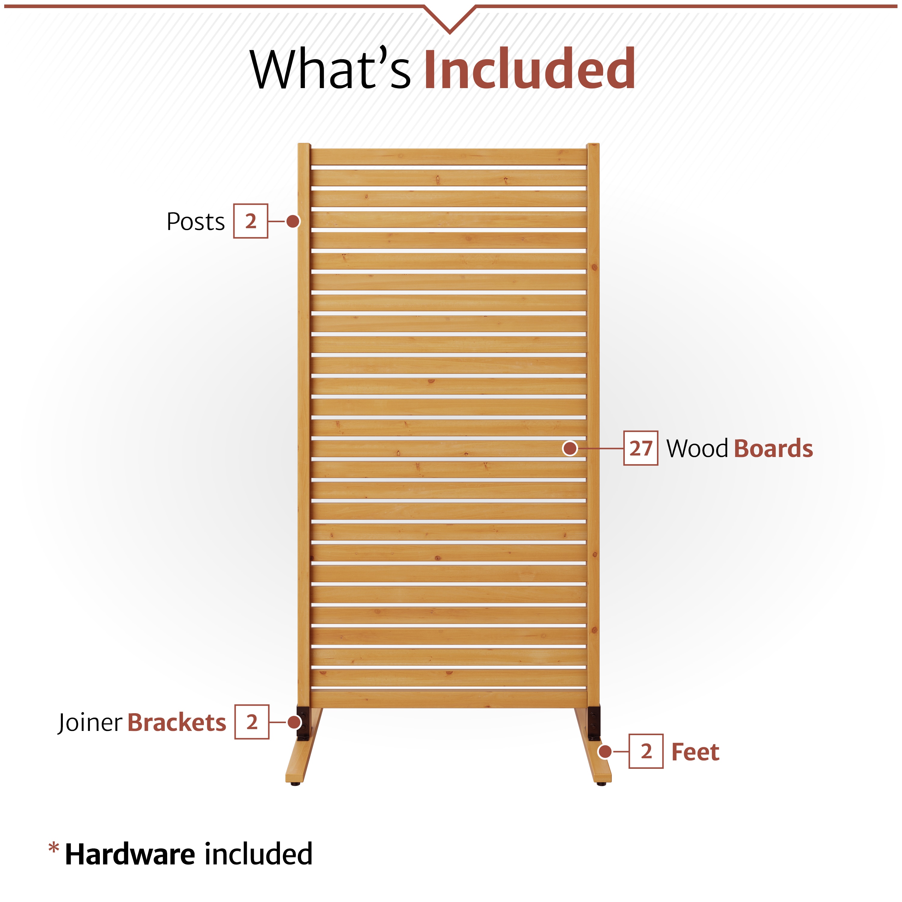 Enclo Privacy Screens Tiaga Freestanding or Surface Mounted 36-in W x ...