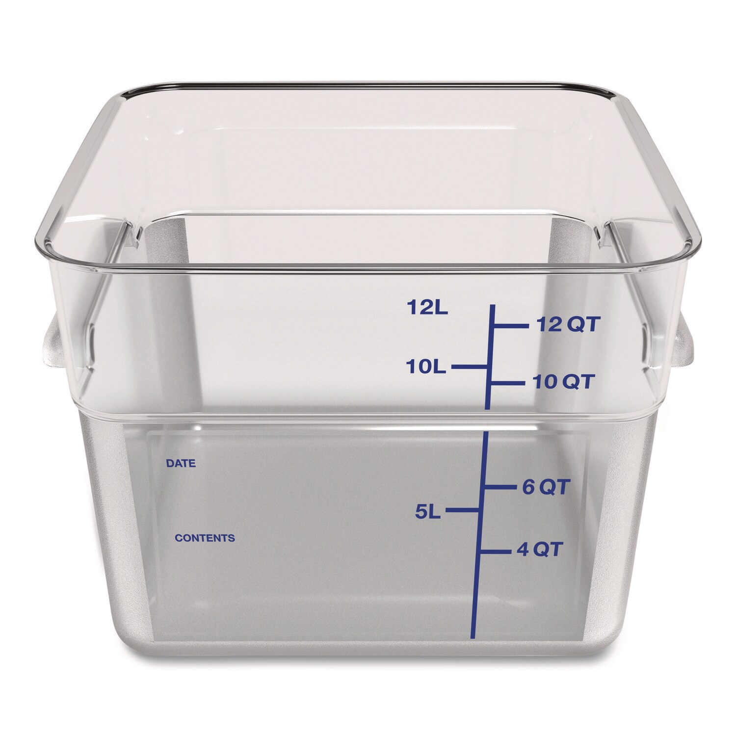 Carlisle Squares Polycarbonate Food Storage Container 12 qt 11.13 x 11. ...