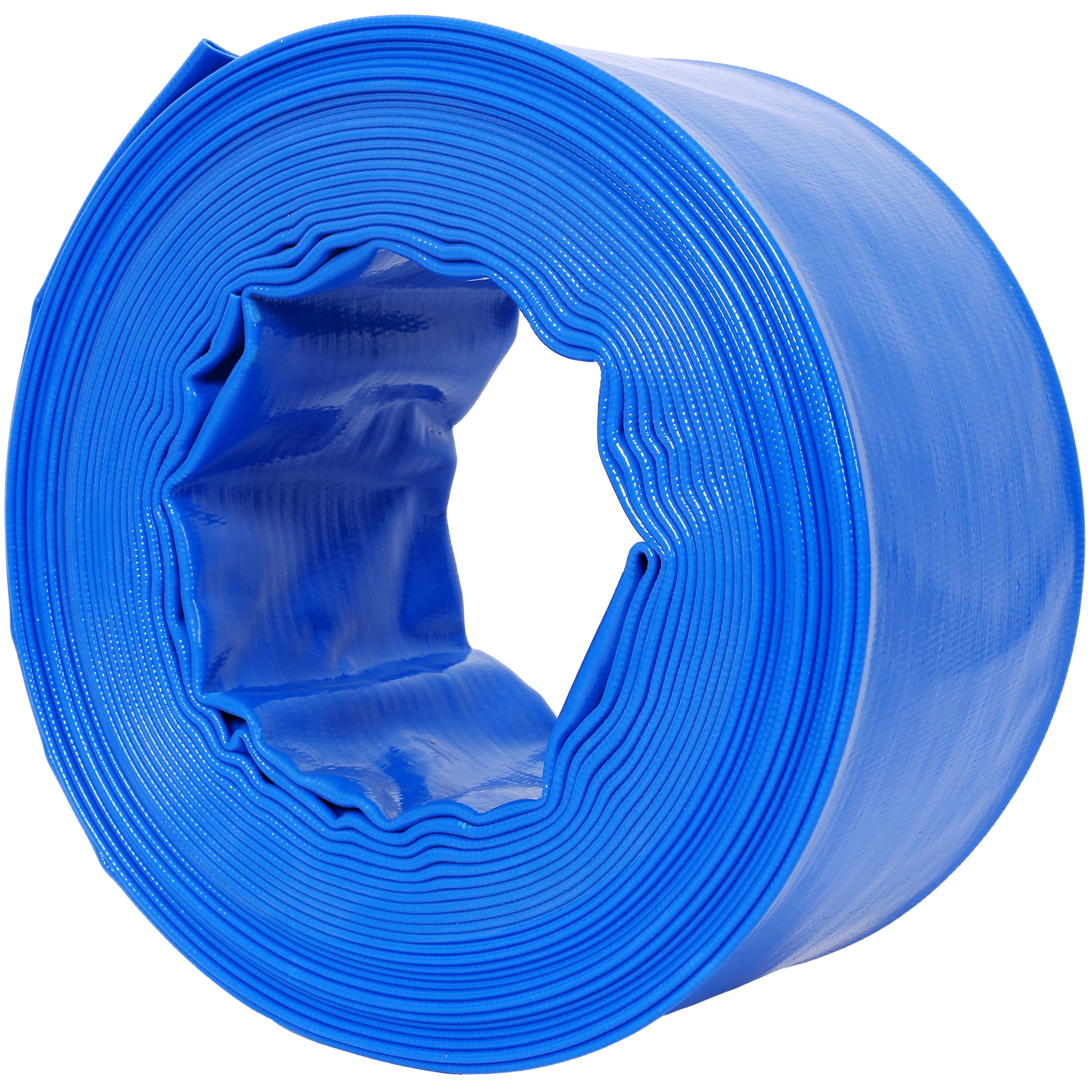Tatayosi 3 Inches x 50Ft Pool Backwash Hose Blue Heavy Duty Reinforced ...