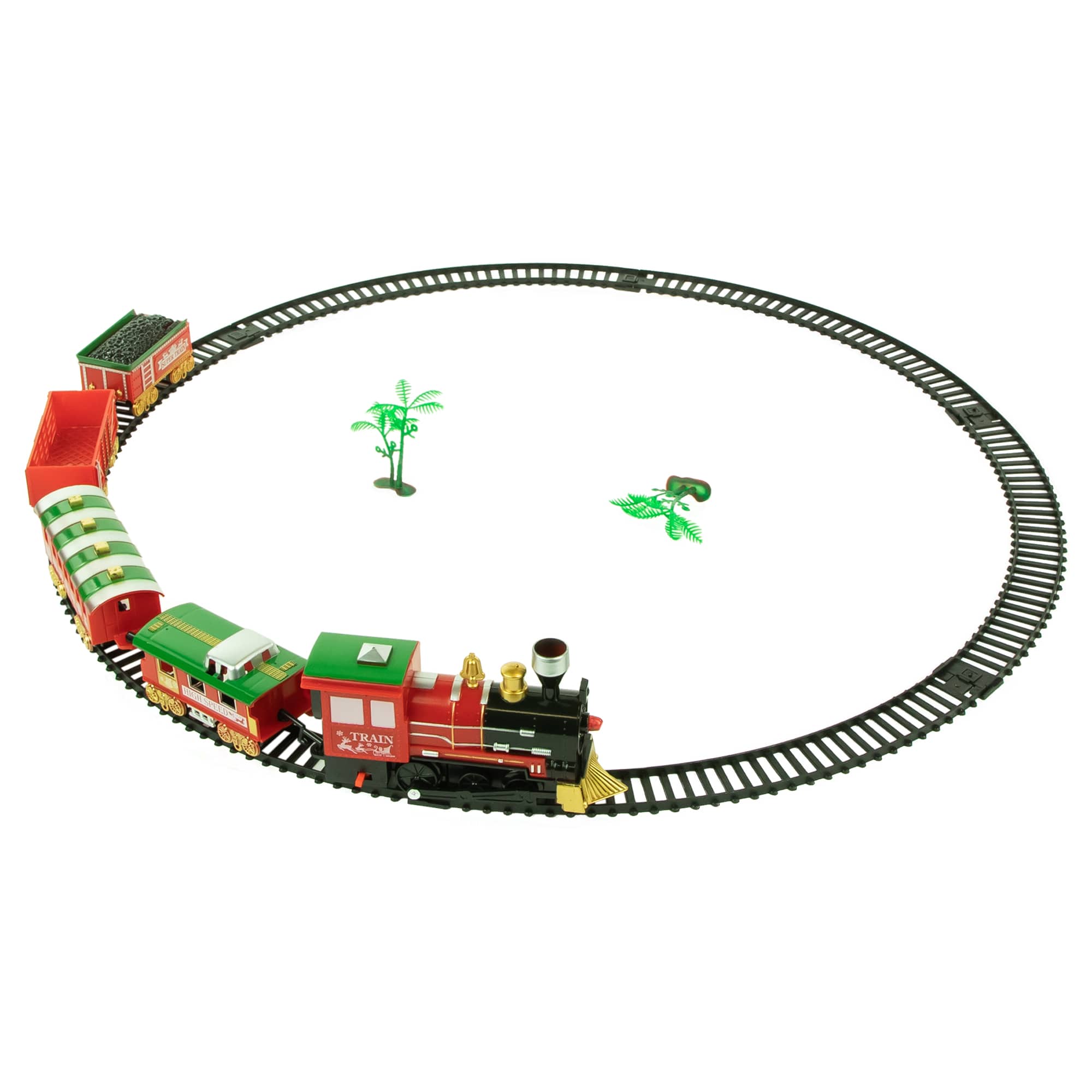 Northlight 21-Piece Animated and Musical Classic Christmas Train Set in ...