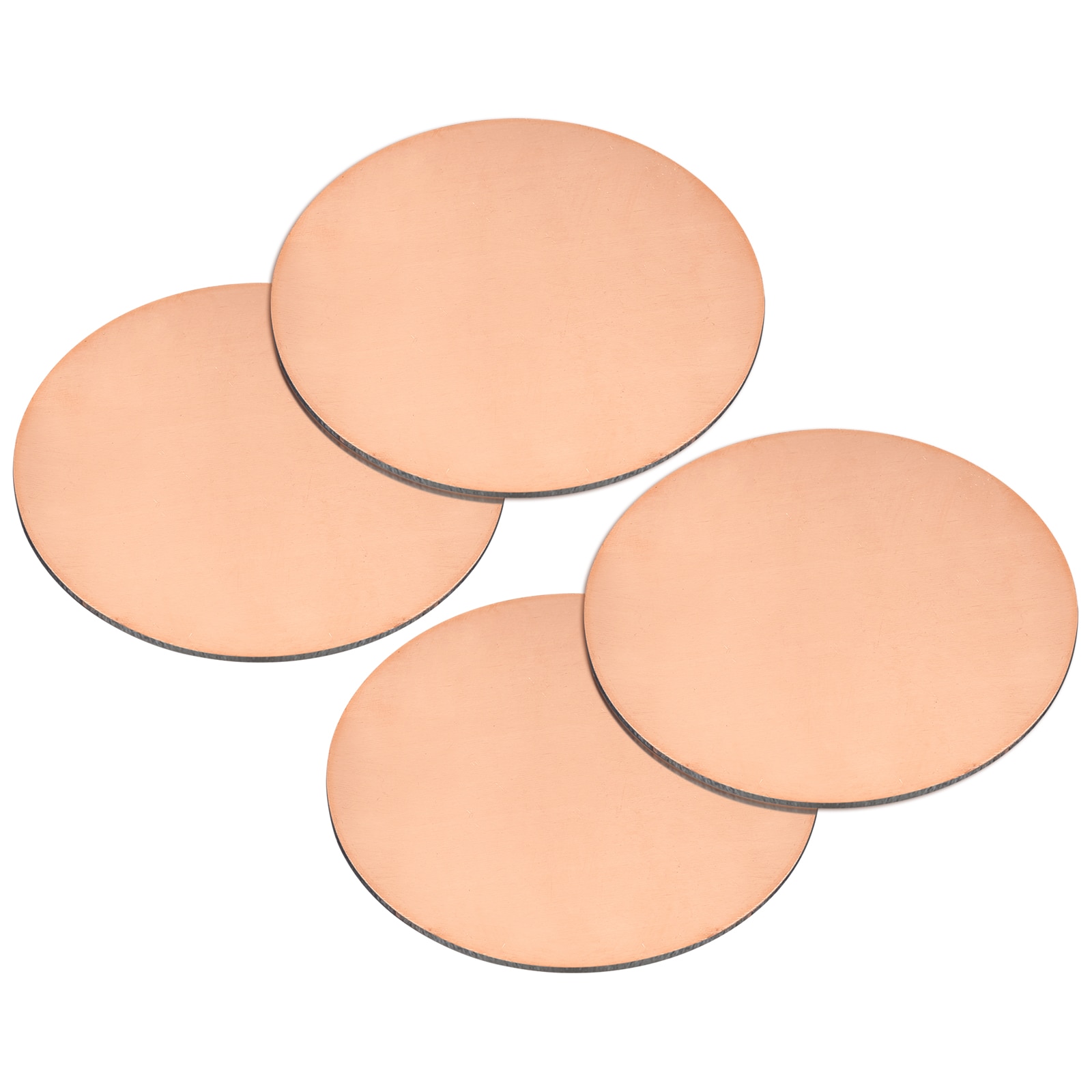 Unique Bargains Pure Copper Sheet 4pcs 2inch x 0.03inch 20 Gauge T2 ...