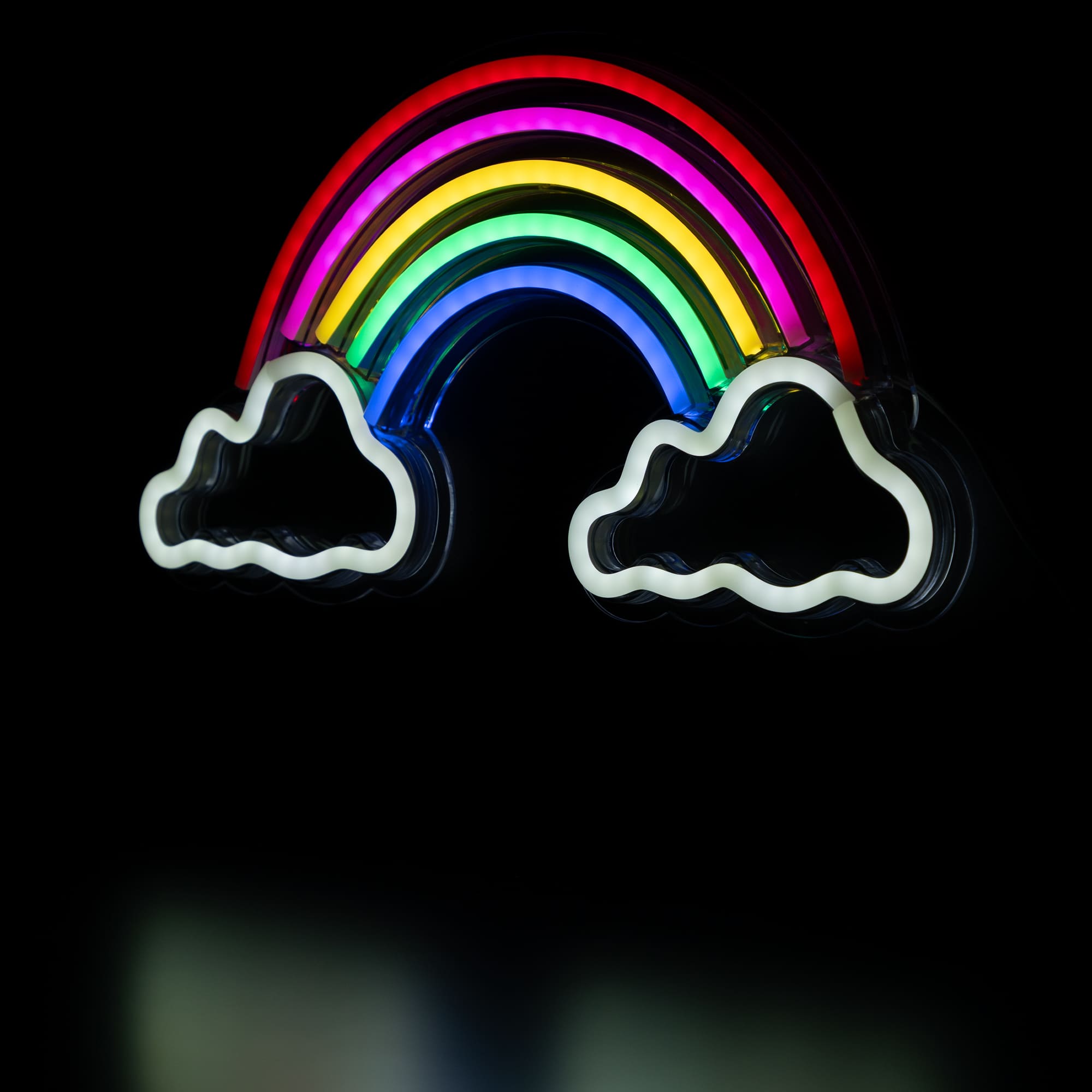 Northlight LED Rainbow and Clouds Neon Lighted Wall Art - 15.75 inch in ...