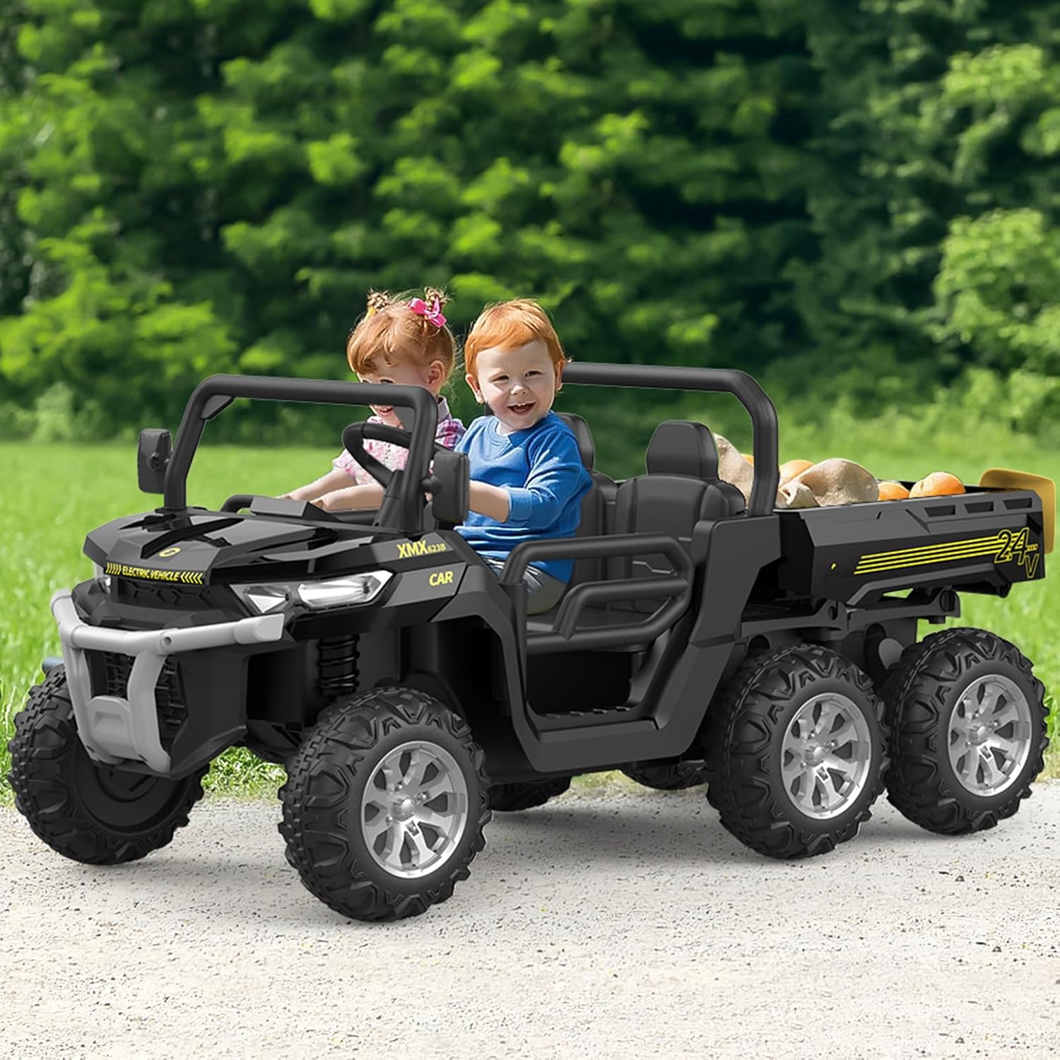 Garvee Ride On Dump Truck for Kids Ride On Car with Remote Control ...