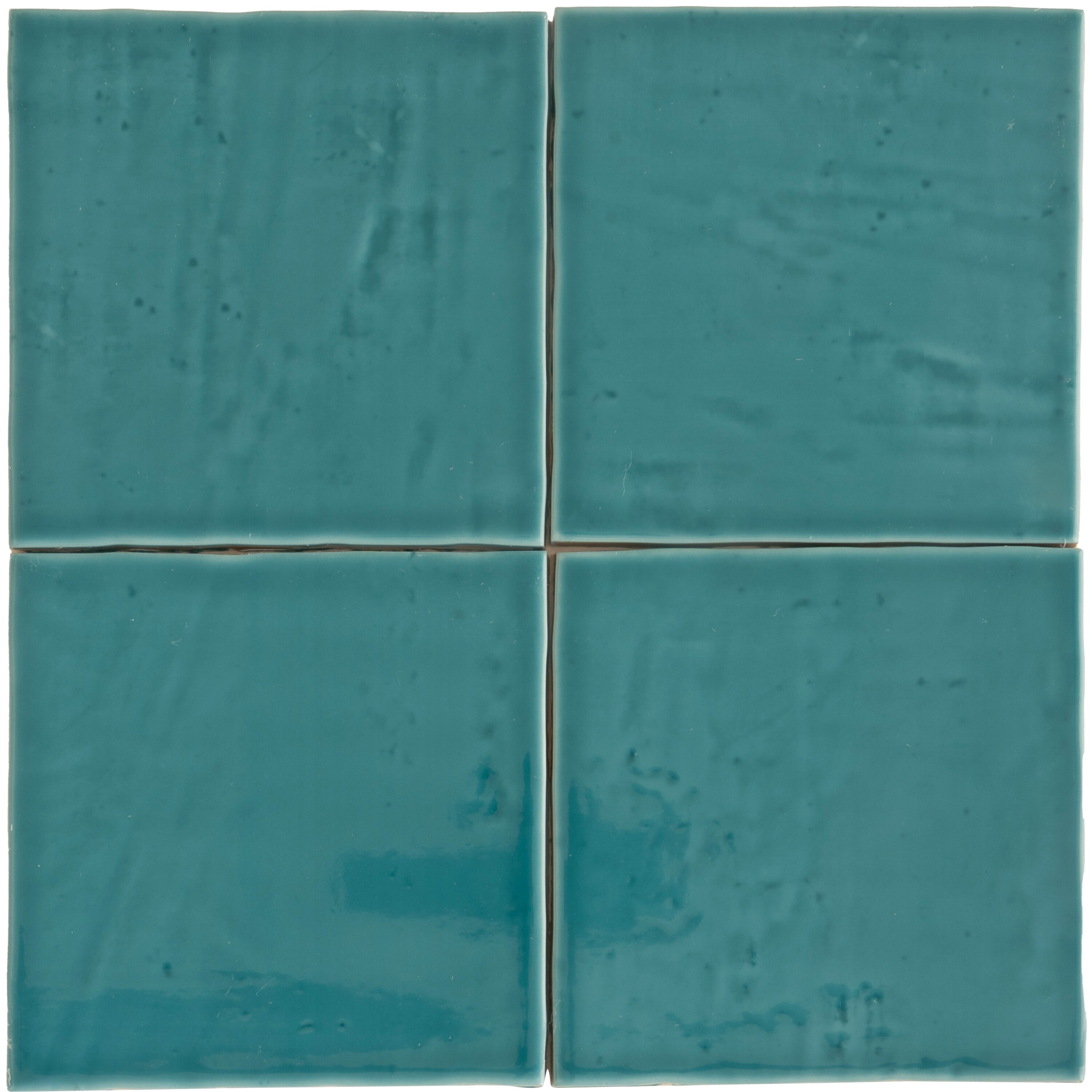 Apollo Tile Sample - Terralis Turquoise Blue 6-in x 6-in Glossy ...