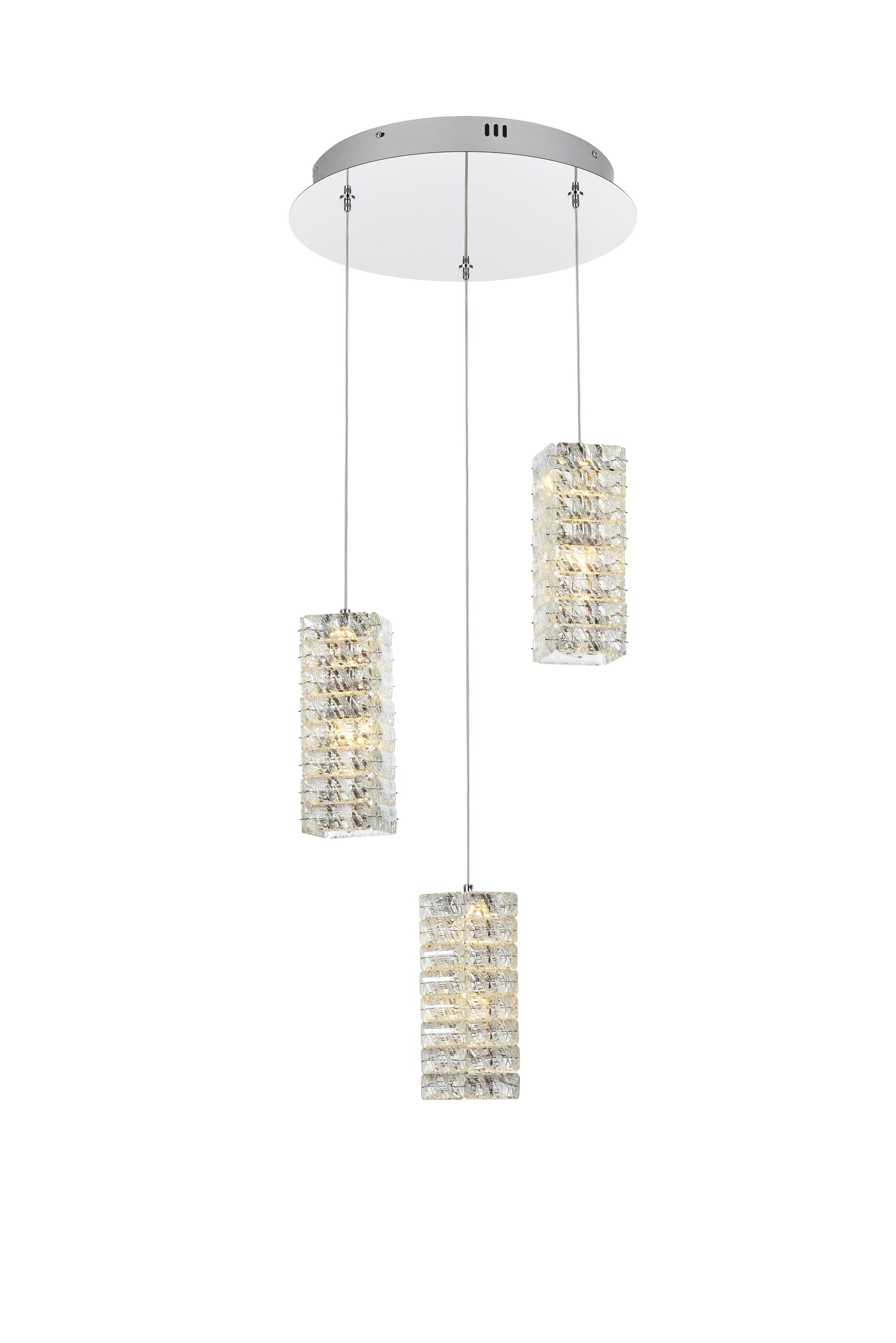 Elegant Decor Home Furnishing 3 -Light Chrome Modern/contemporary ...