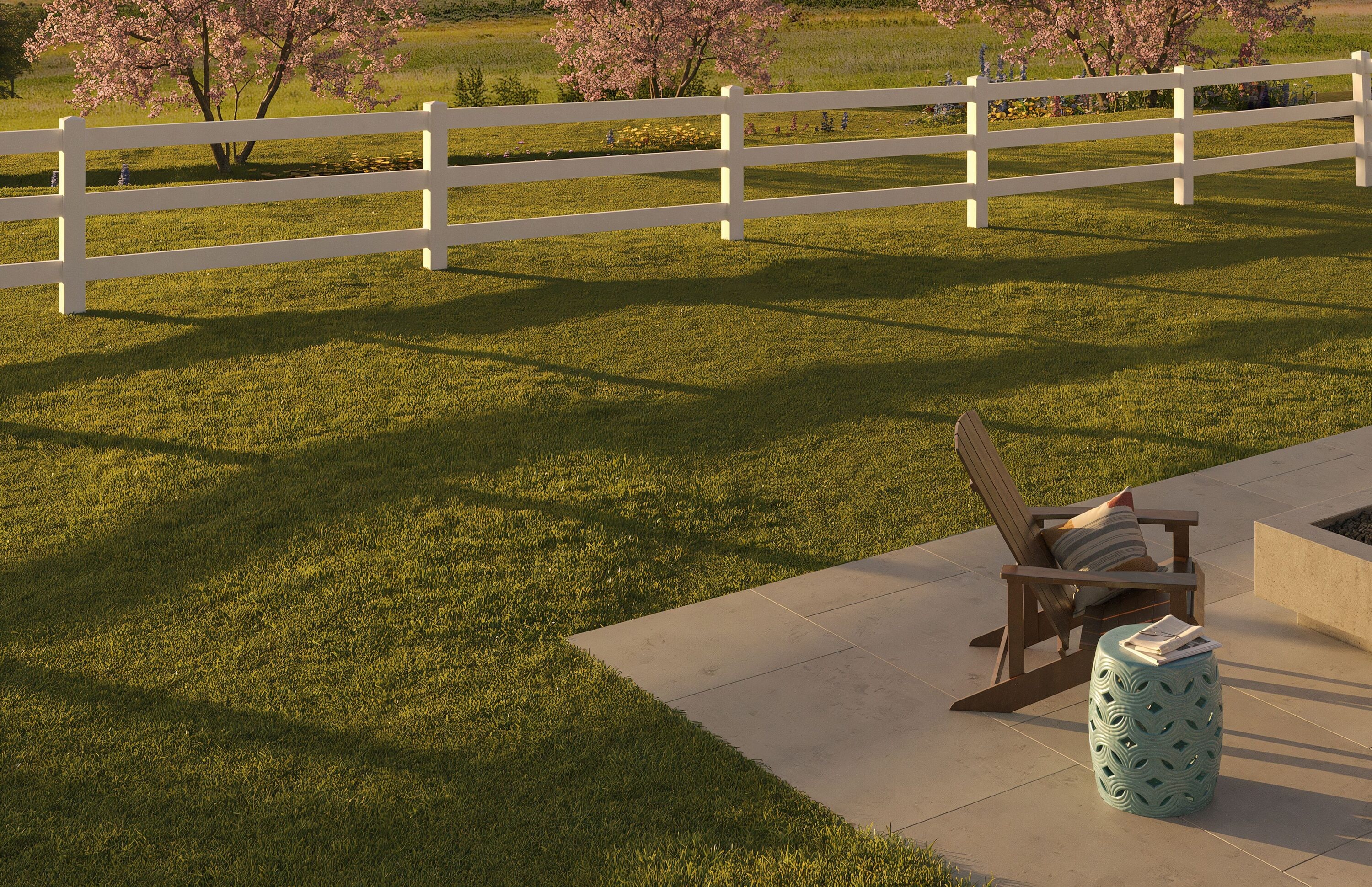 CATALYST Coronodo Post Rail 7-ft H x 5-in W White Vinyl End Fence post ...