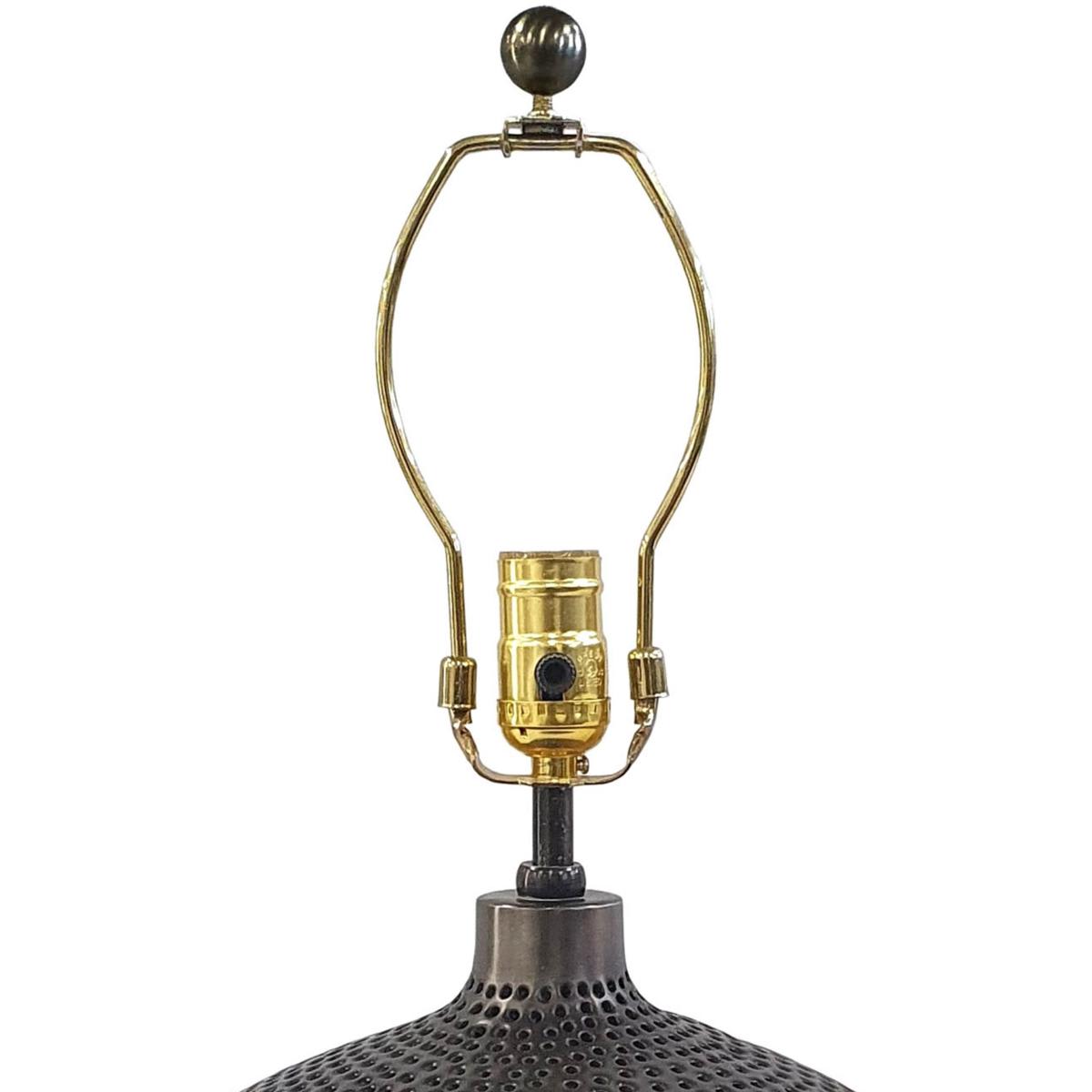 A&B Home 82997 Jarvis 20 inch 6000 watt Grey/Cream Table Lamp Portable ...