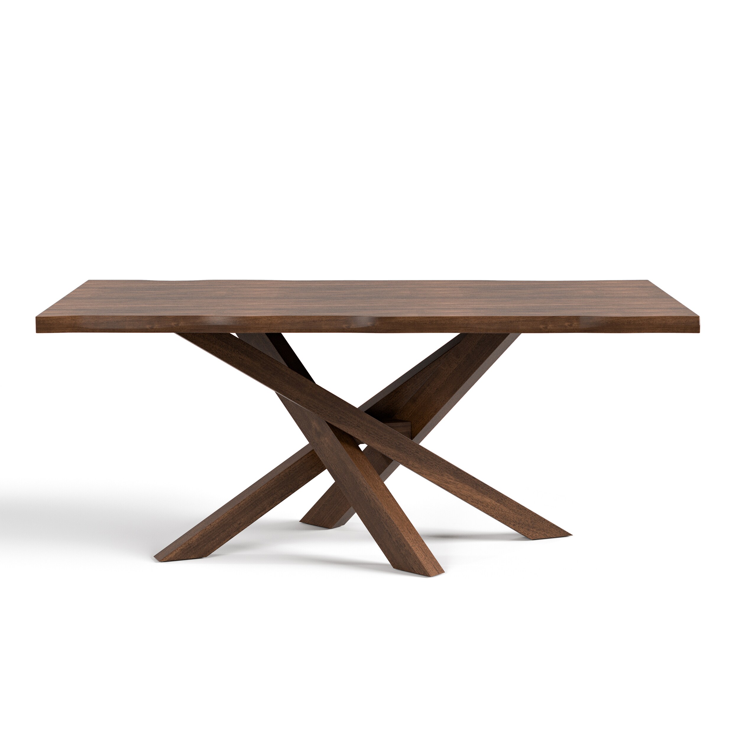 Furniture of America Shelun Rich Walnut Contemporary/Modern Wood Dining ...