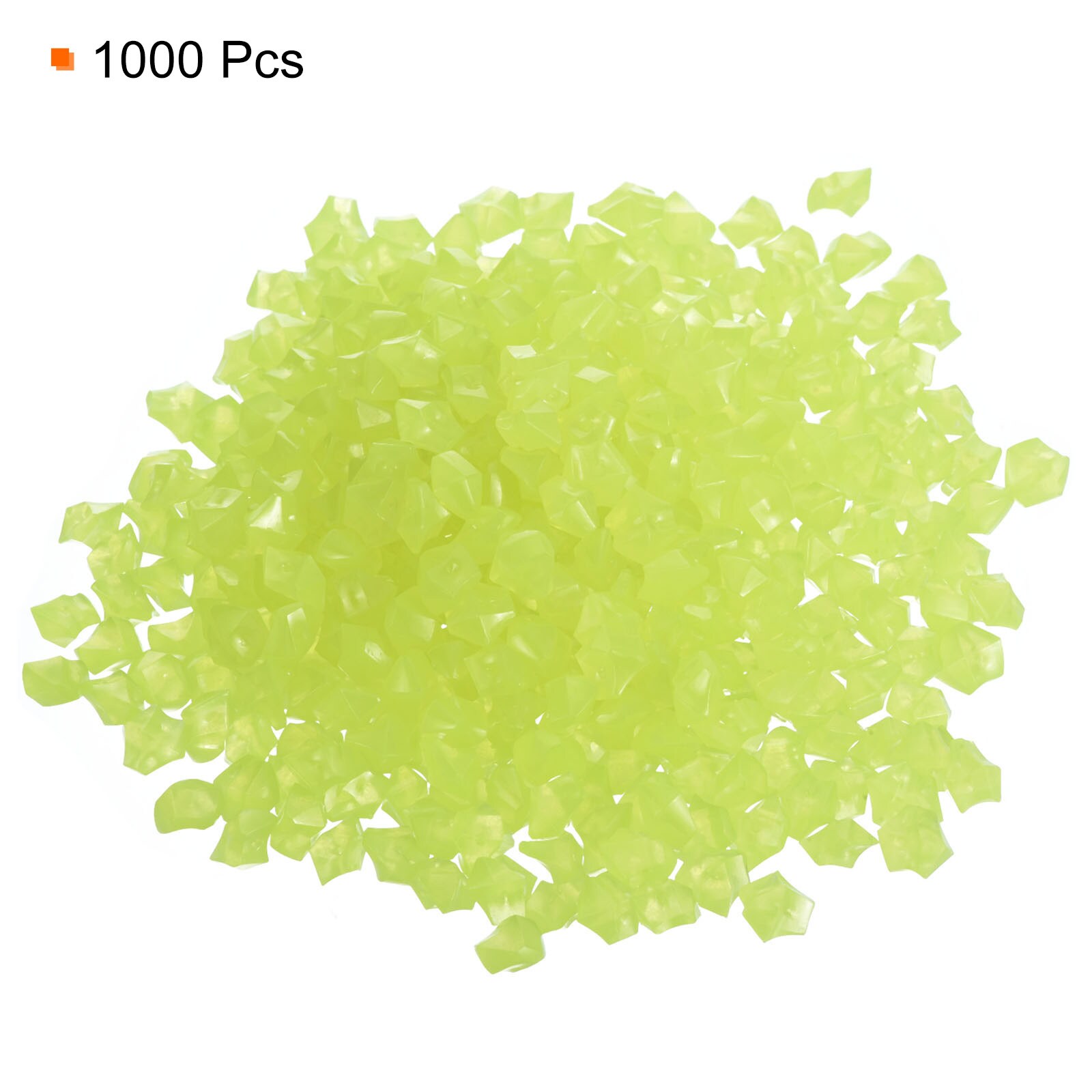 Unique Bargains 1000pcs Glow Rocks 8-10mm Glow Pebbles Decoration in ...