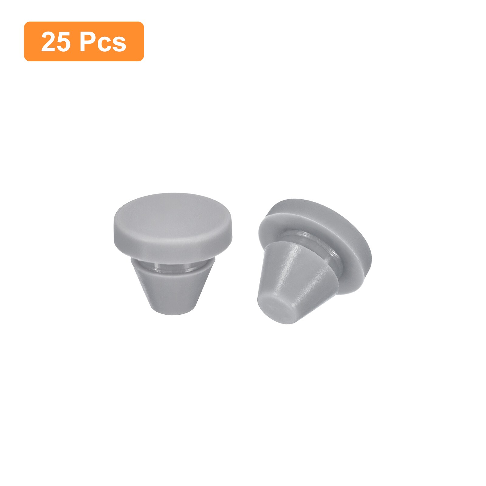 Unique Bargains 25pcs Silicone Plugs Rubber Round Snap in Locking Hole ...