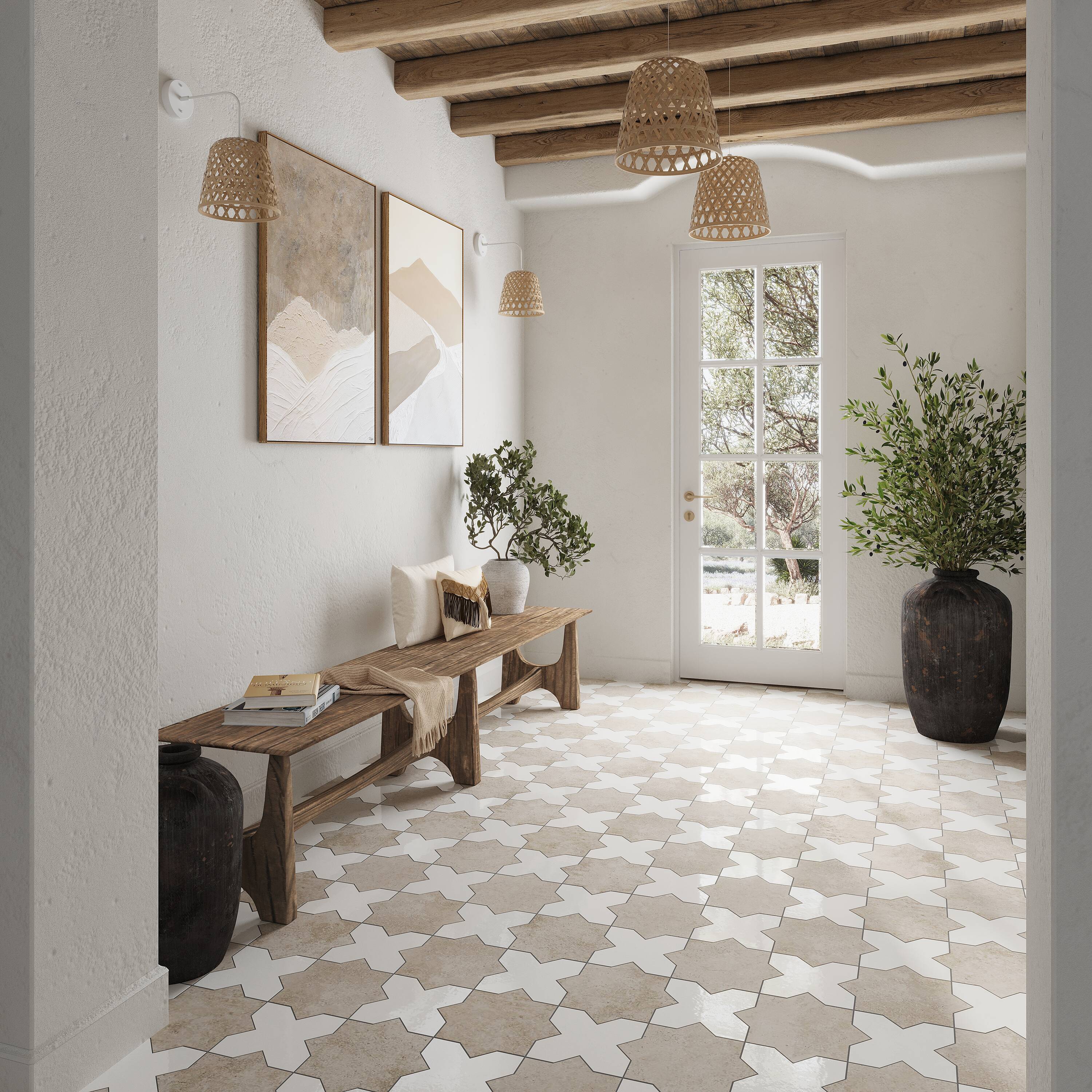 Apollo Tile Terralis Light Ash Beige 6-in x 6-in Matte Porcelain Floor ...