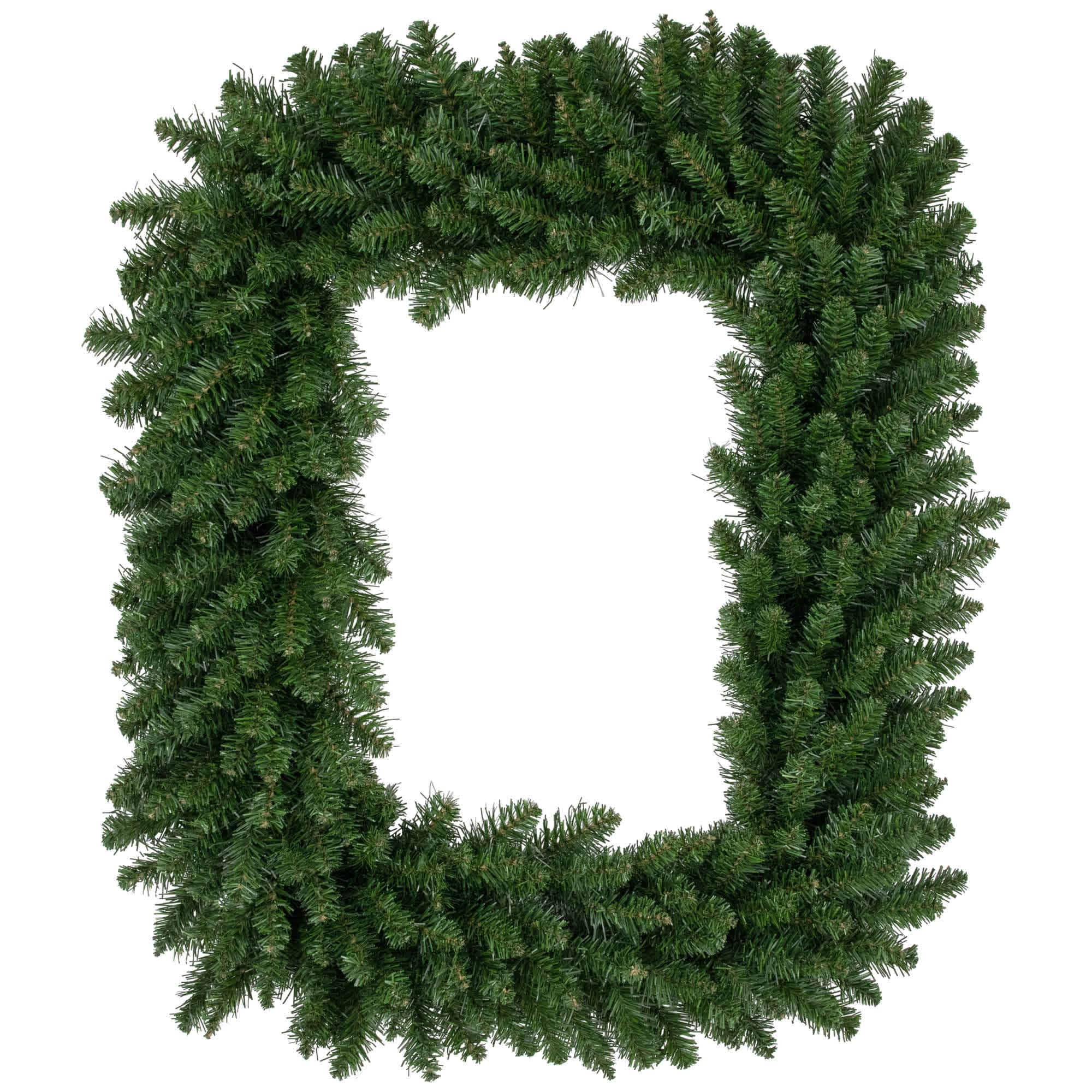 Northlight Buffalo Fir Rectangular Artificial Christmas Wreath - 36 ...