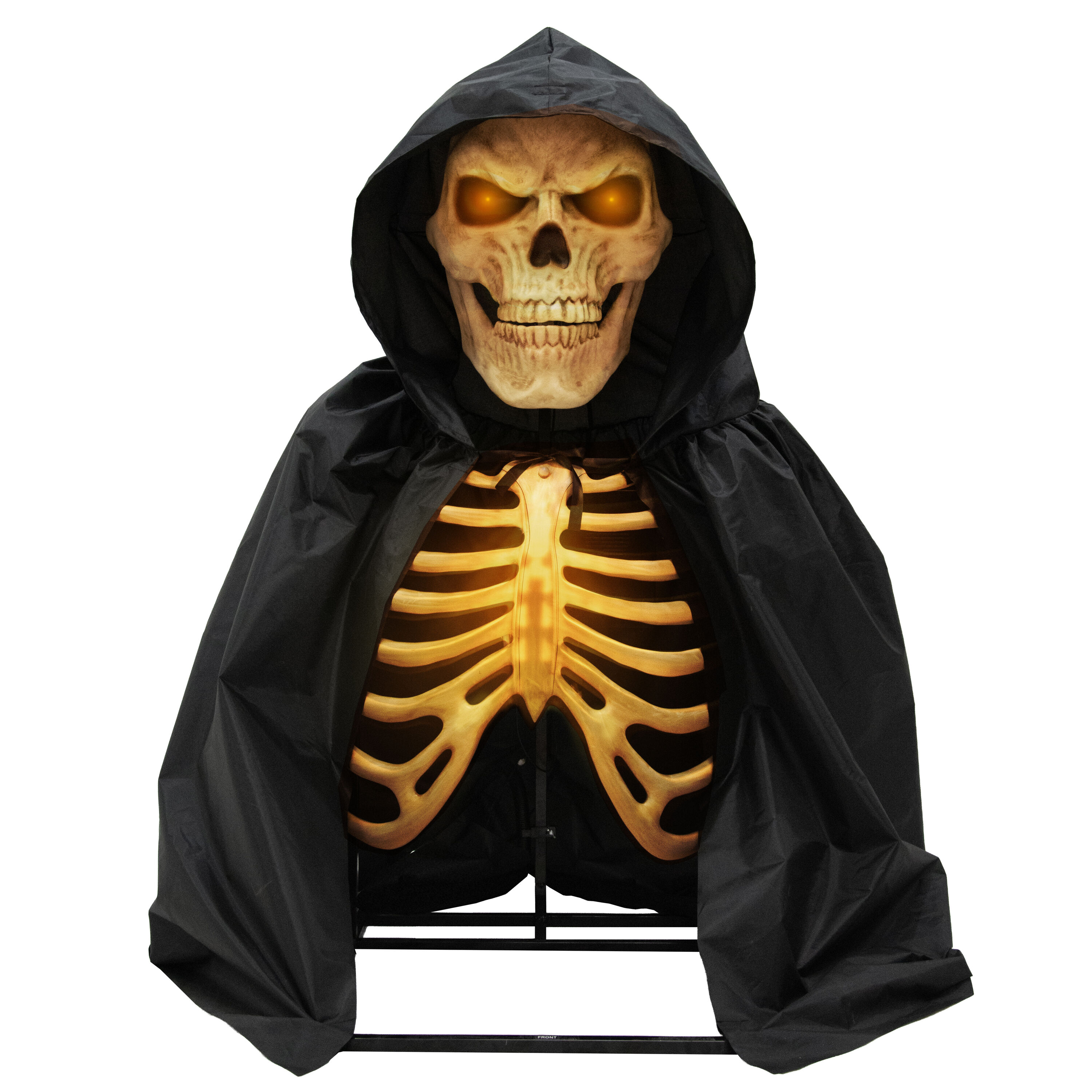 Haunted Living 5-ft Freestanding Talking Lighted Skeleton Animatronic ...
