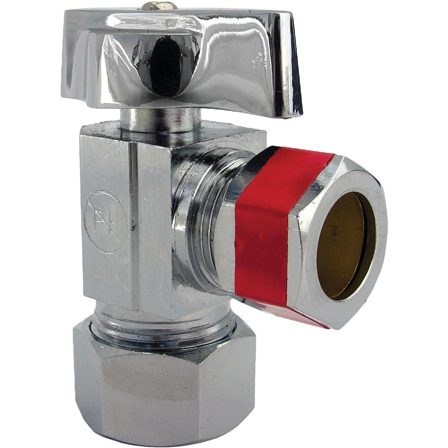 LASCO 06-9213 Chrome-Plated Brass Angle Stop Valve 5/8 OD x 1/2 OD ...