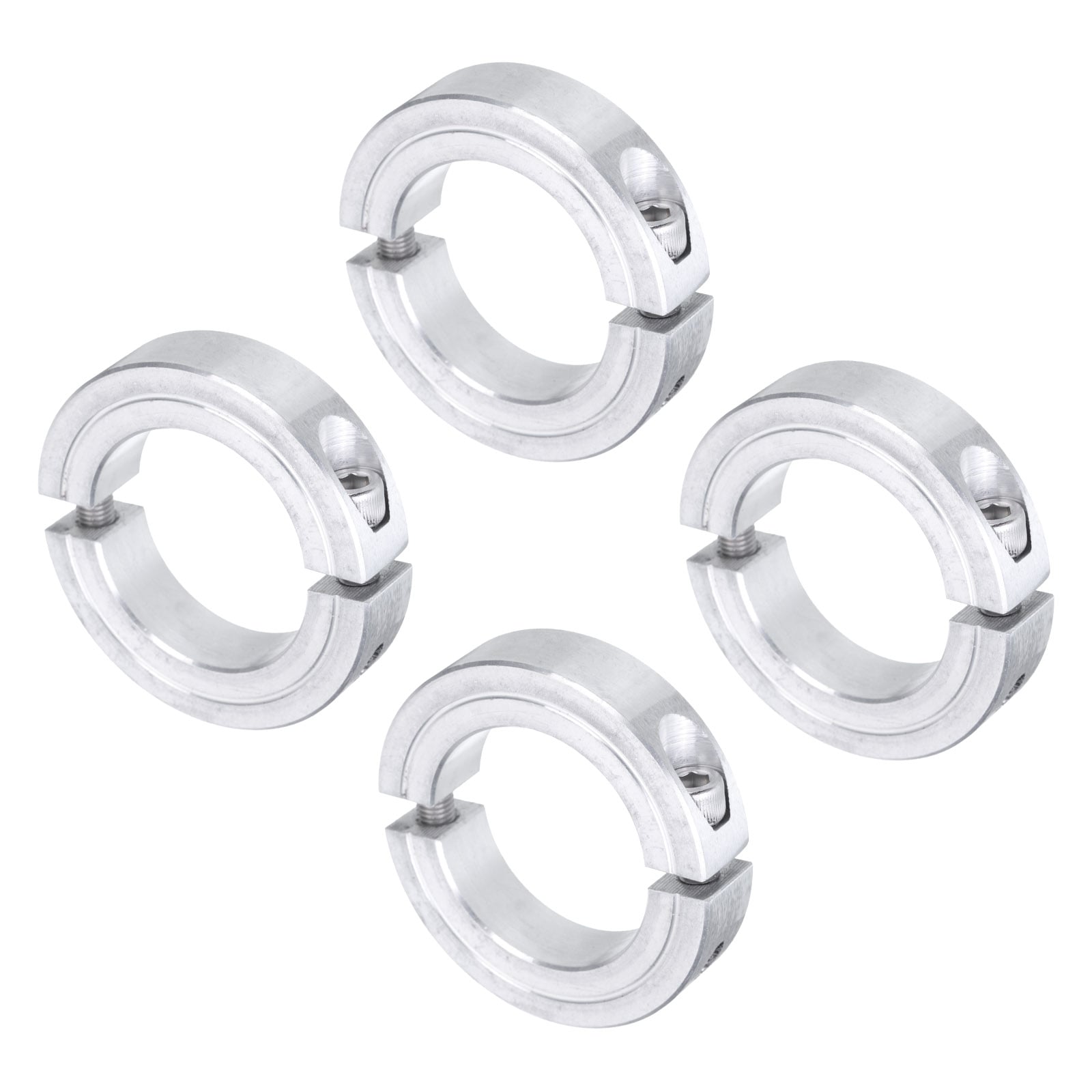 Unique Bargains 4pcs Double Split Clamp-On Shaft Collar for 1-1/2-Inch ...