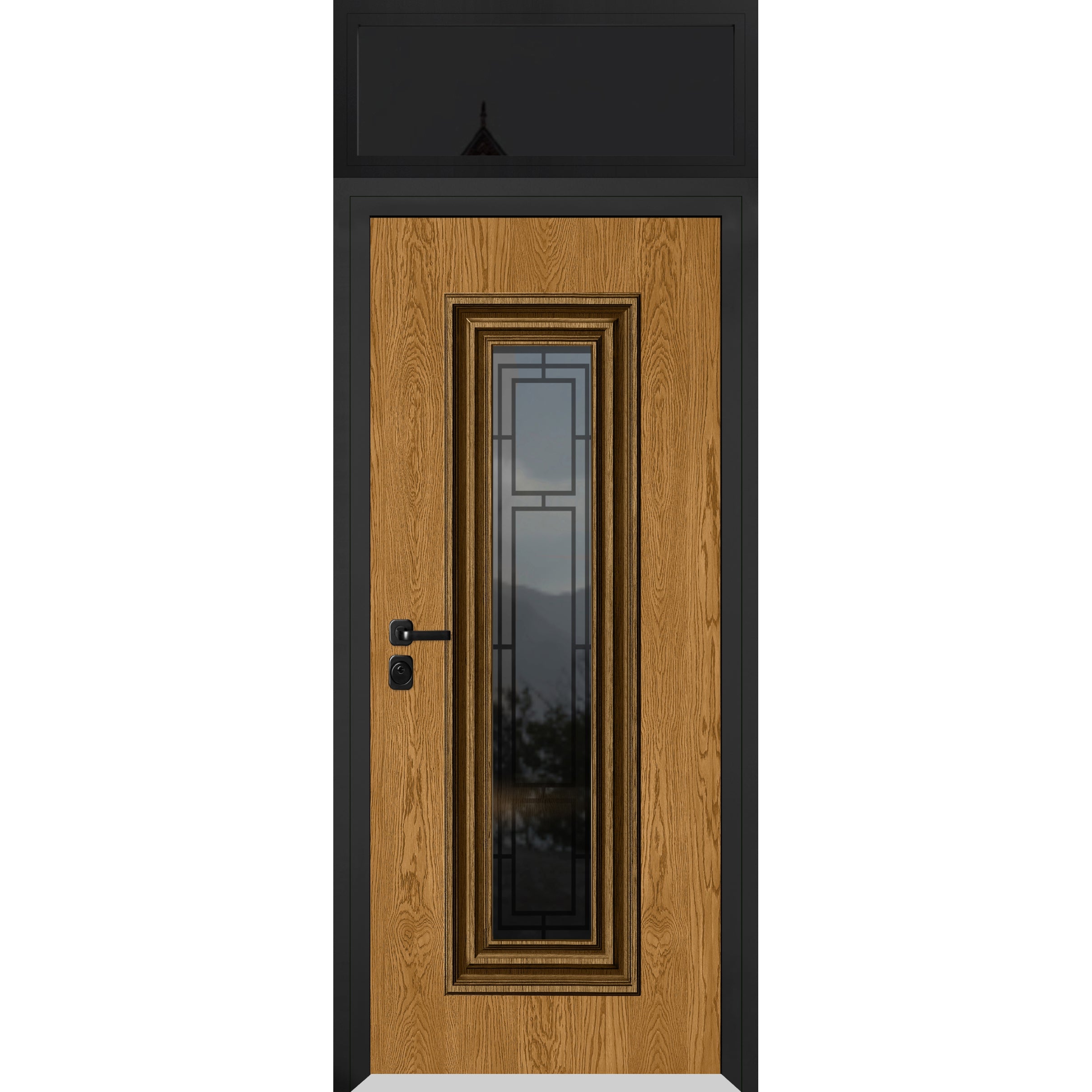 Vdom doors VDOMDOORS BALLUCIO6 4 Exterior Prehung Steel Door with ...