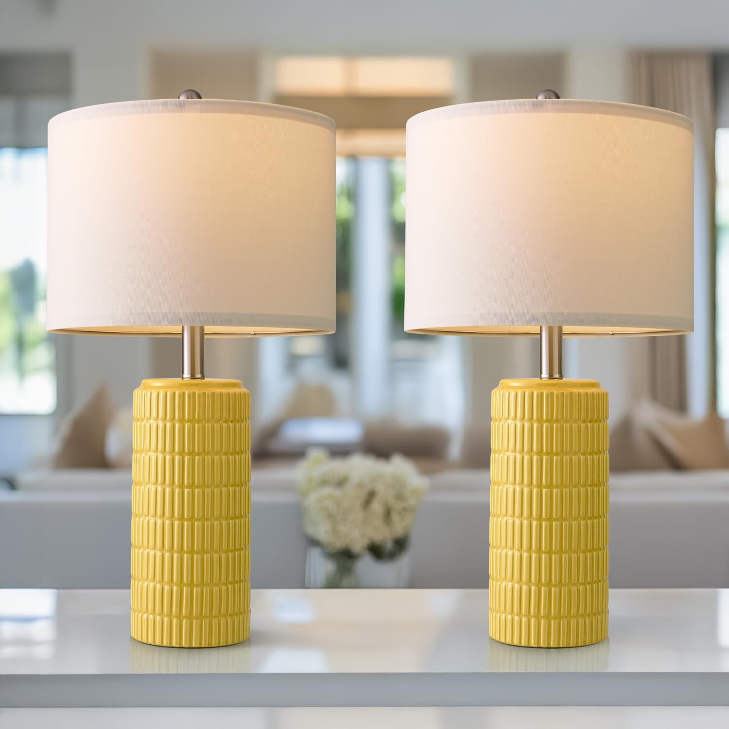 OMOMMD set of two 23 inch modern minimalist table lamps an ideal choice ...