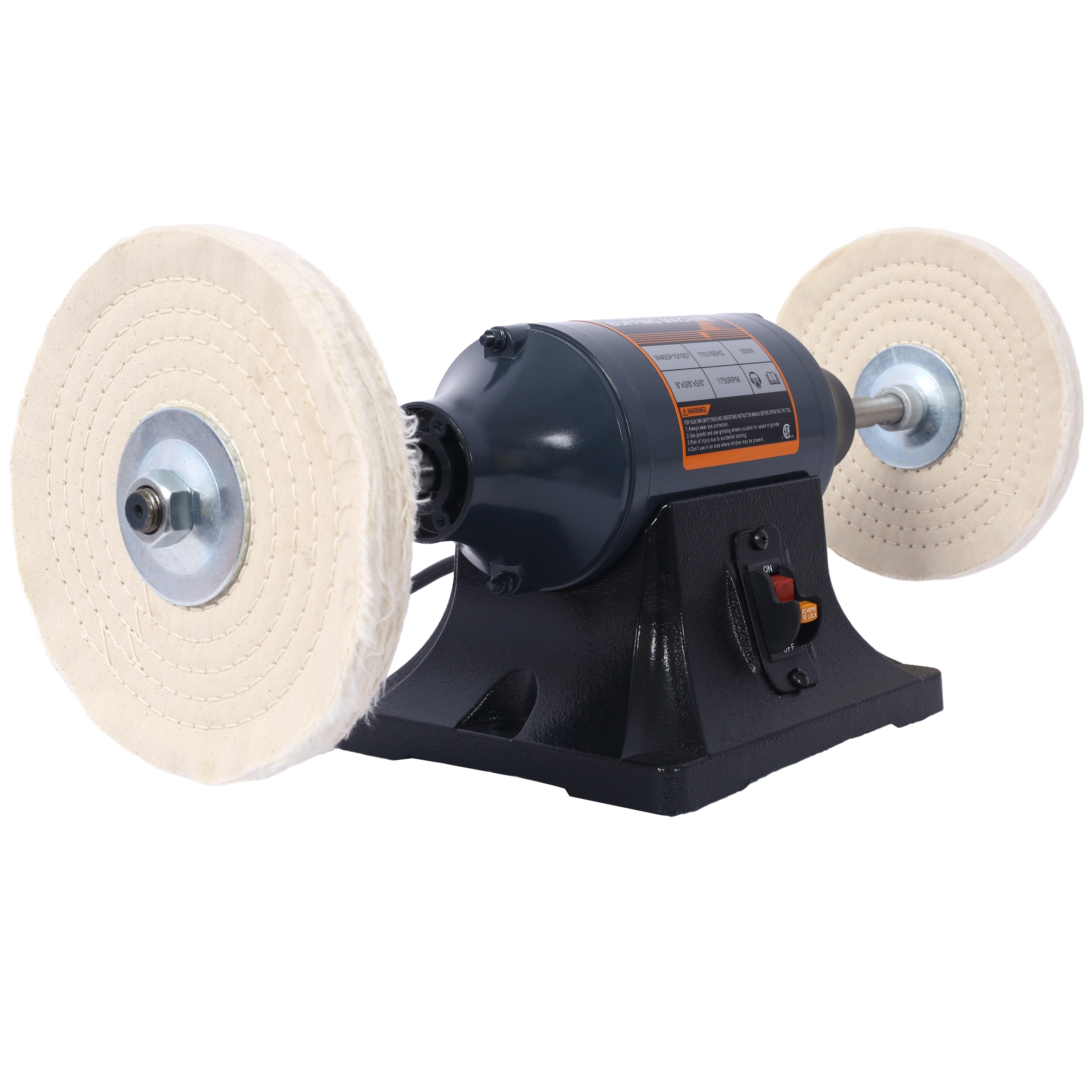 Tatayosi Extra long 8-Inch Electric Polisher Bench Buffer Grinder 4 ...