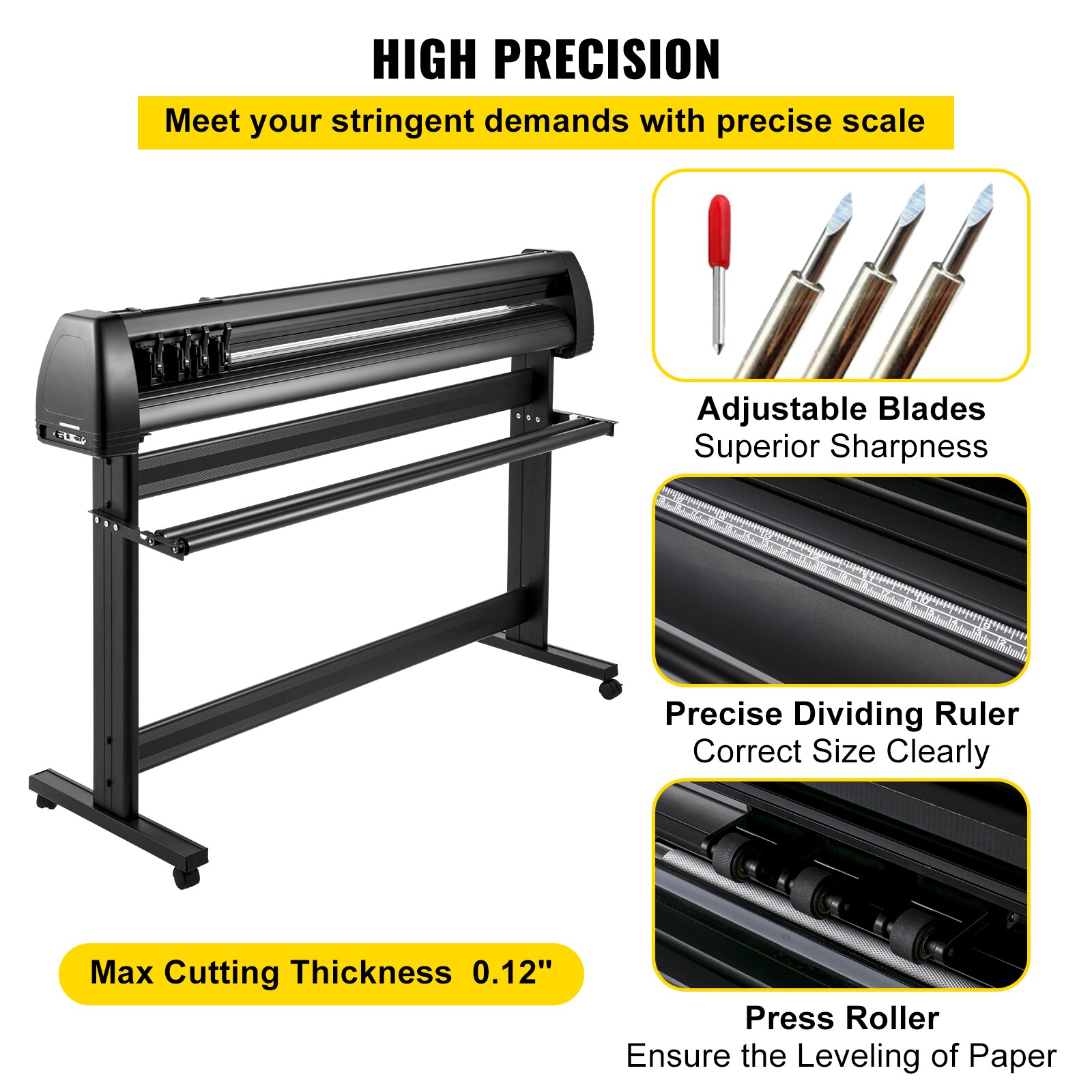 VEVOR 28" Vinyl Cutter Machine Aluminum Craft Cutting Machine in the ...