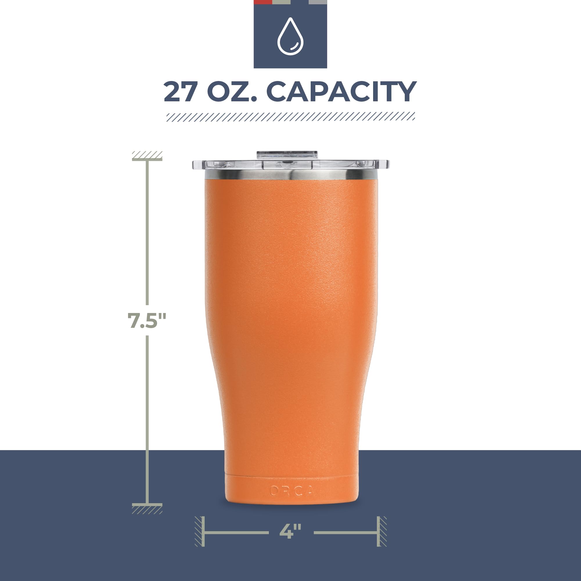 ORCA ORCA Chaser Hot or Cold Tumbler 27oz Stainless Steel in the Water ...