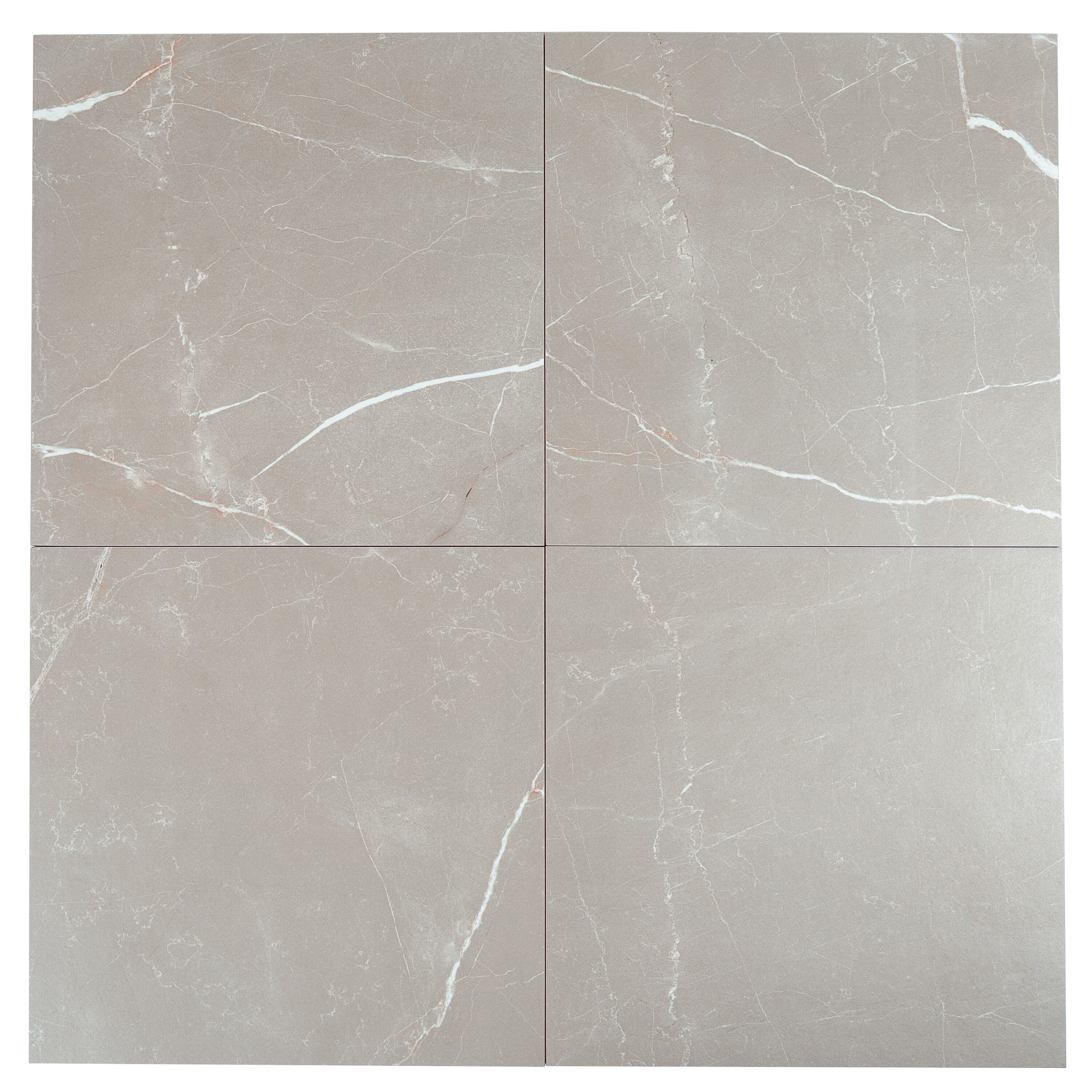 Apollo Tile Regalia Ash Gray 12-in x 12-in Matte Porcelain Marble look ...