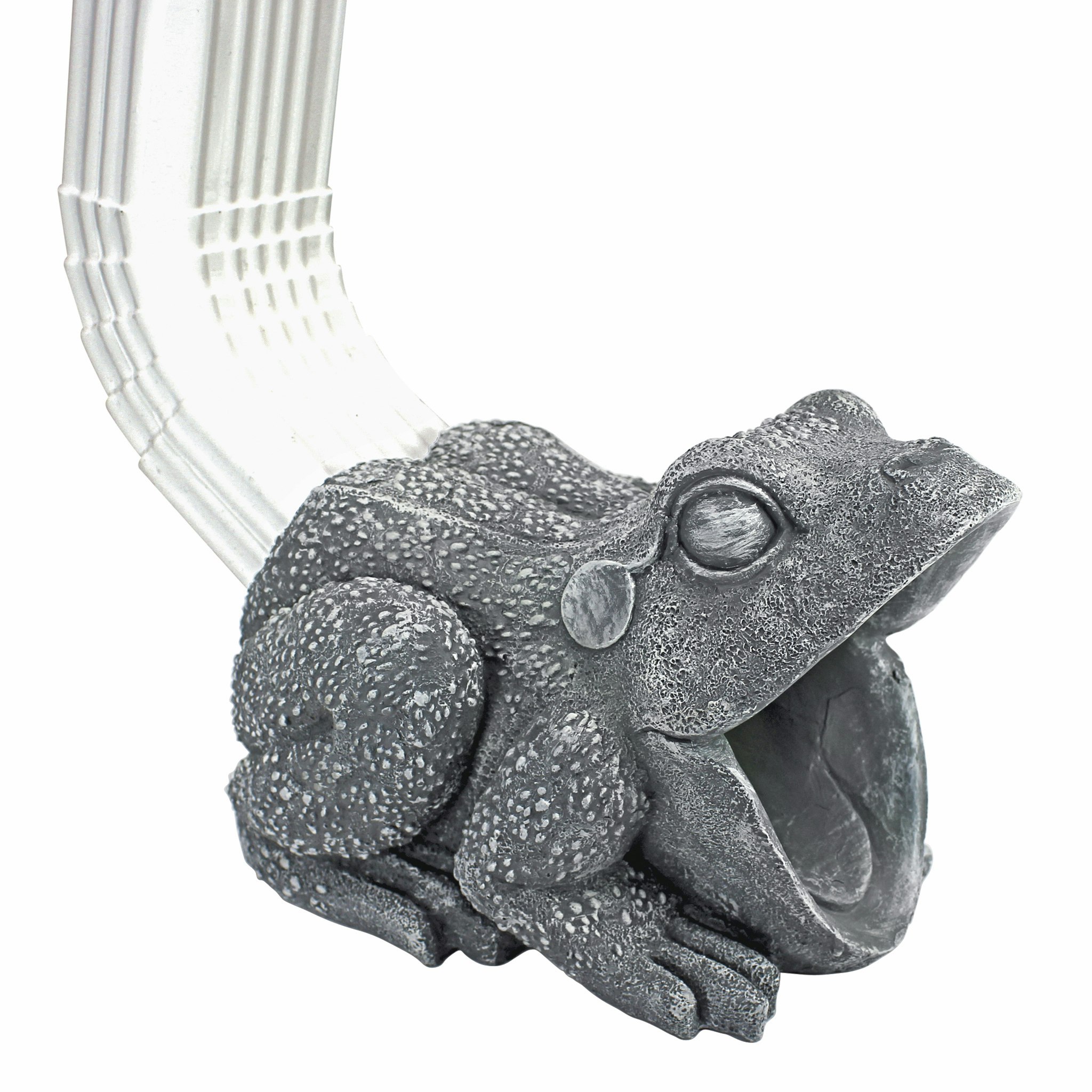 Design Toscano 6.5-in H x 9.5-in W Gray Frog in the Garden Statues ...