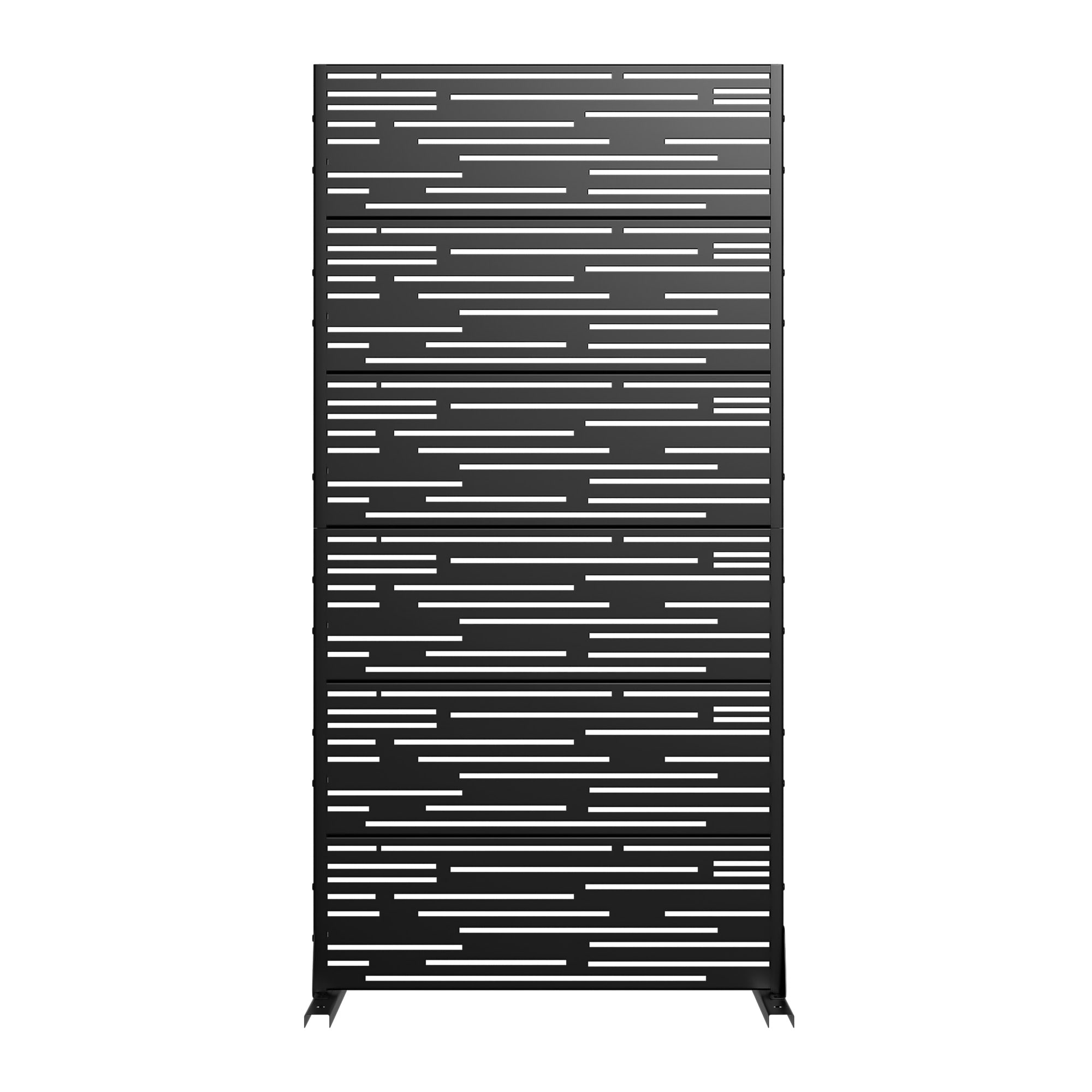 Wooakway 72 in. Galvanized Metal Outdoor Privacy Screens Garden Outdoor ...