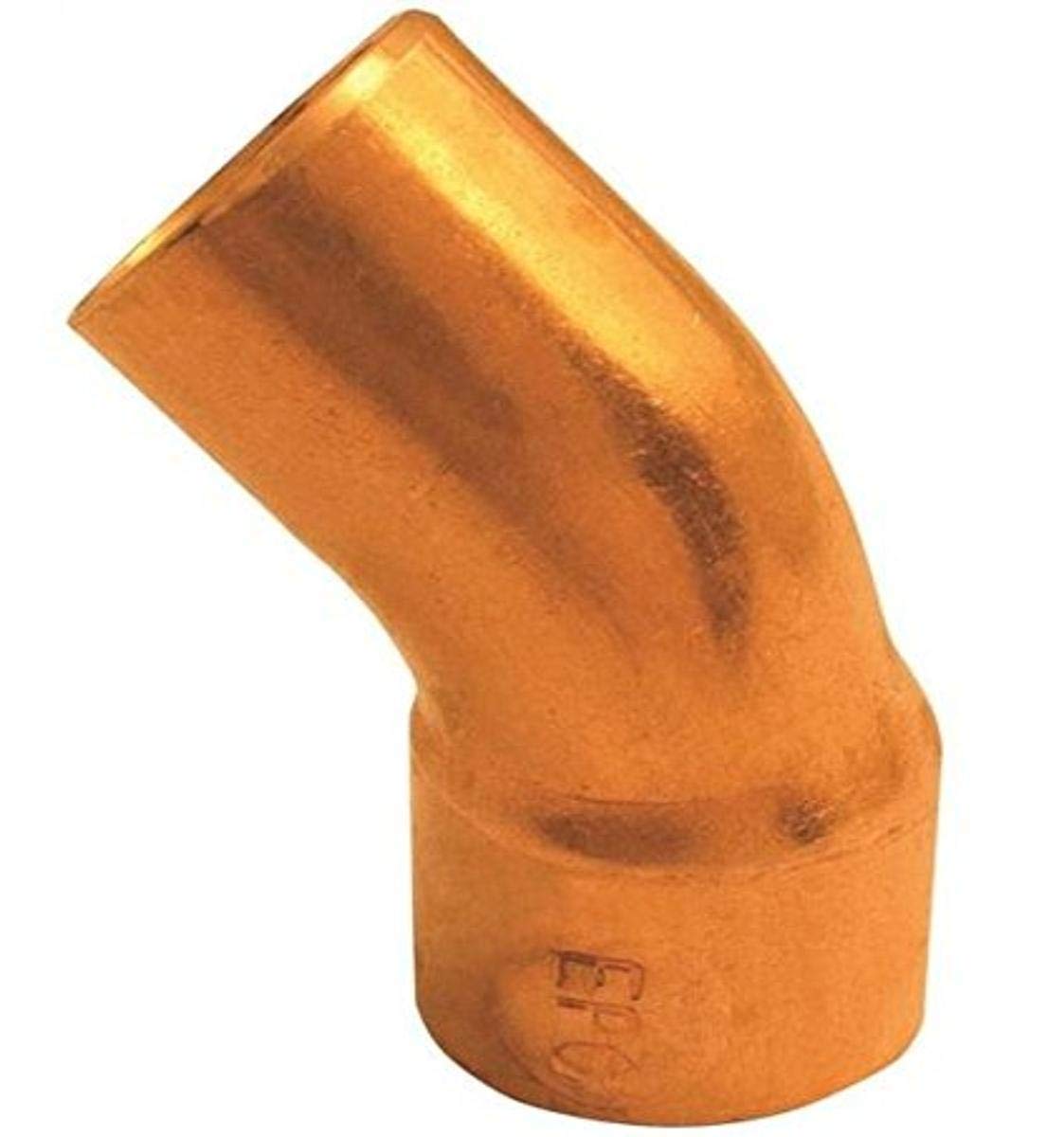 Anderson Metals Elkhart 31212 45-degree Copper-Finish 1-1/4 in Elbow ...