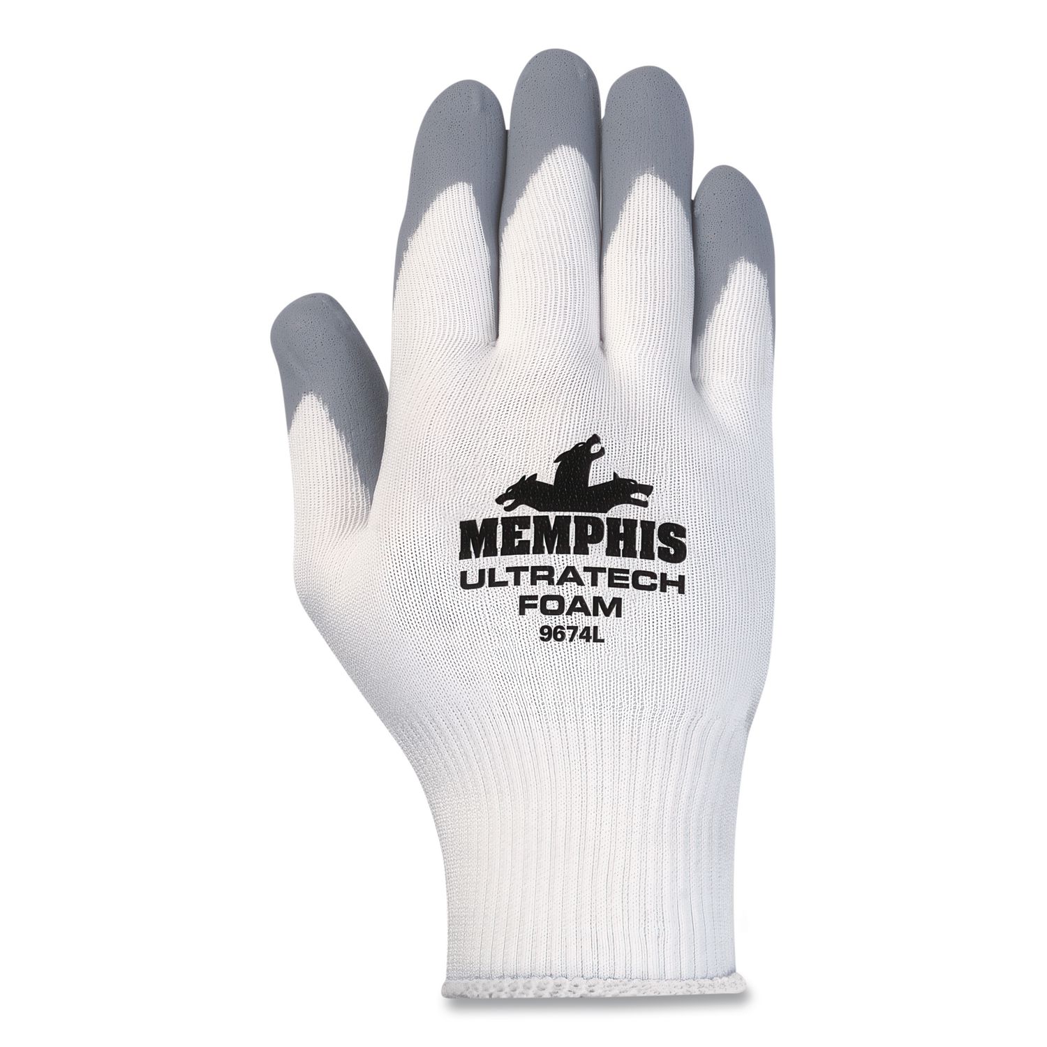 MCR Safety Ultra Tech Foam Nitrile Gloves EN388: 3121 X-Large Gray ...