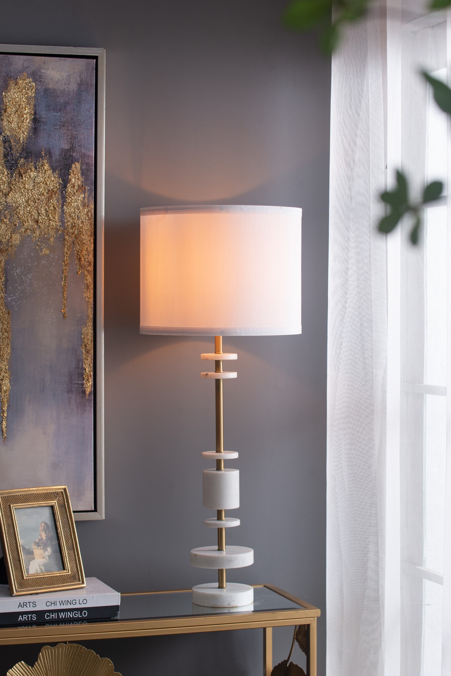 Dexmalle D13x32.8INCH Table Lamp (Lamp Shade Assembly Required) in the ...