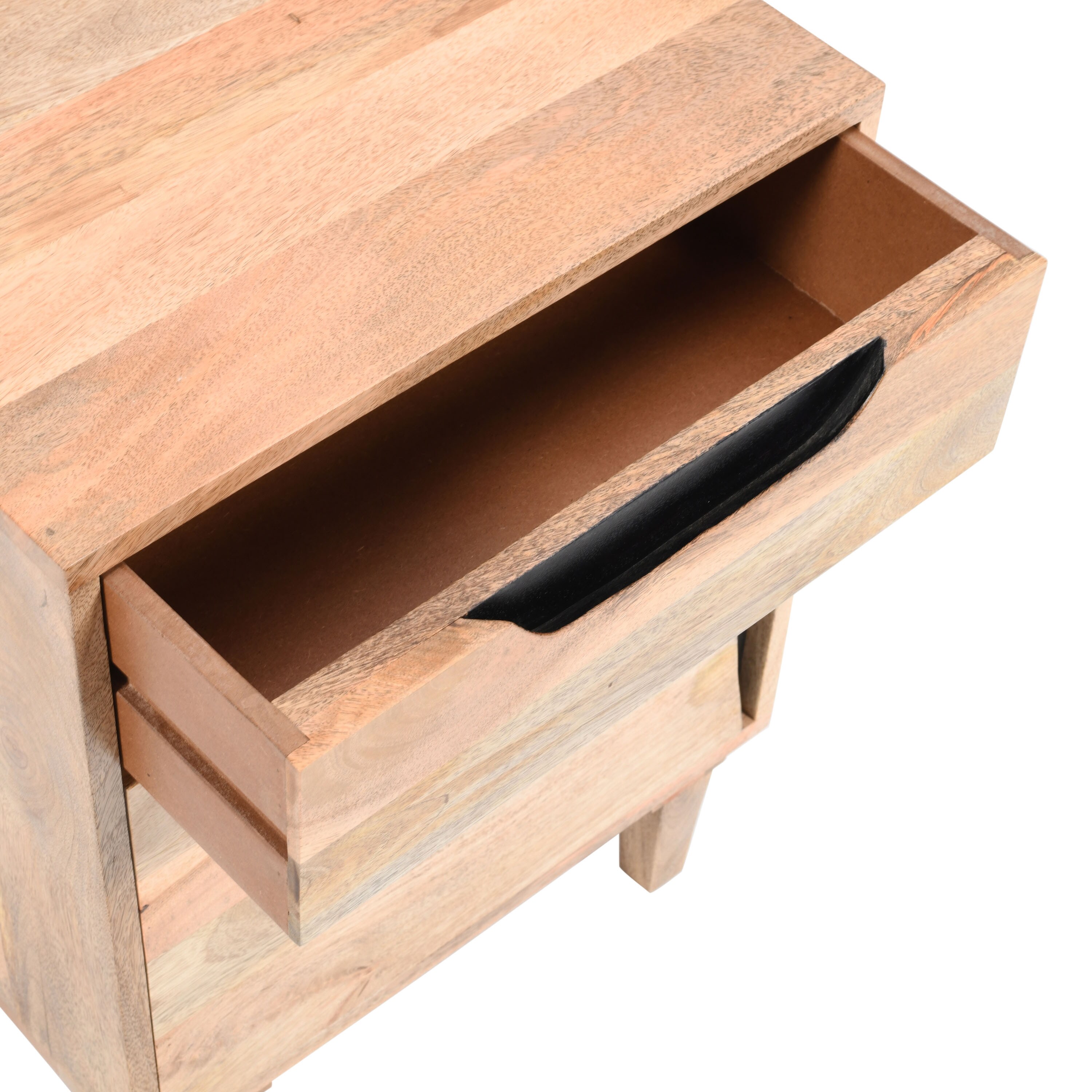 Huluwat Natural Wood Nightstand Storage Drawer Cabinet 18Wx12Dx24H ...