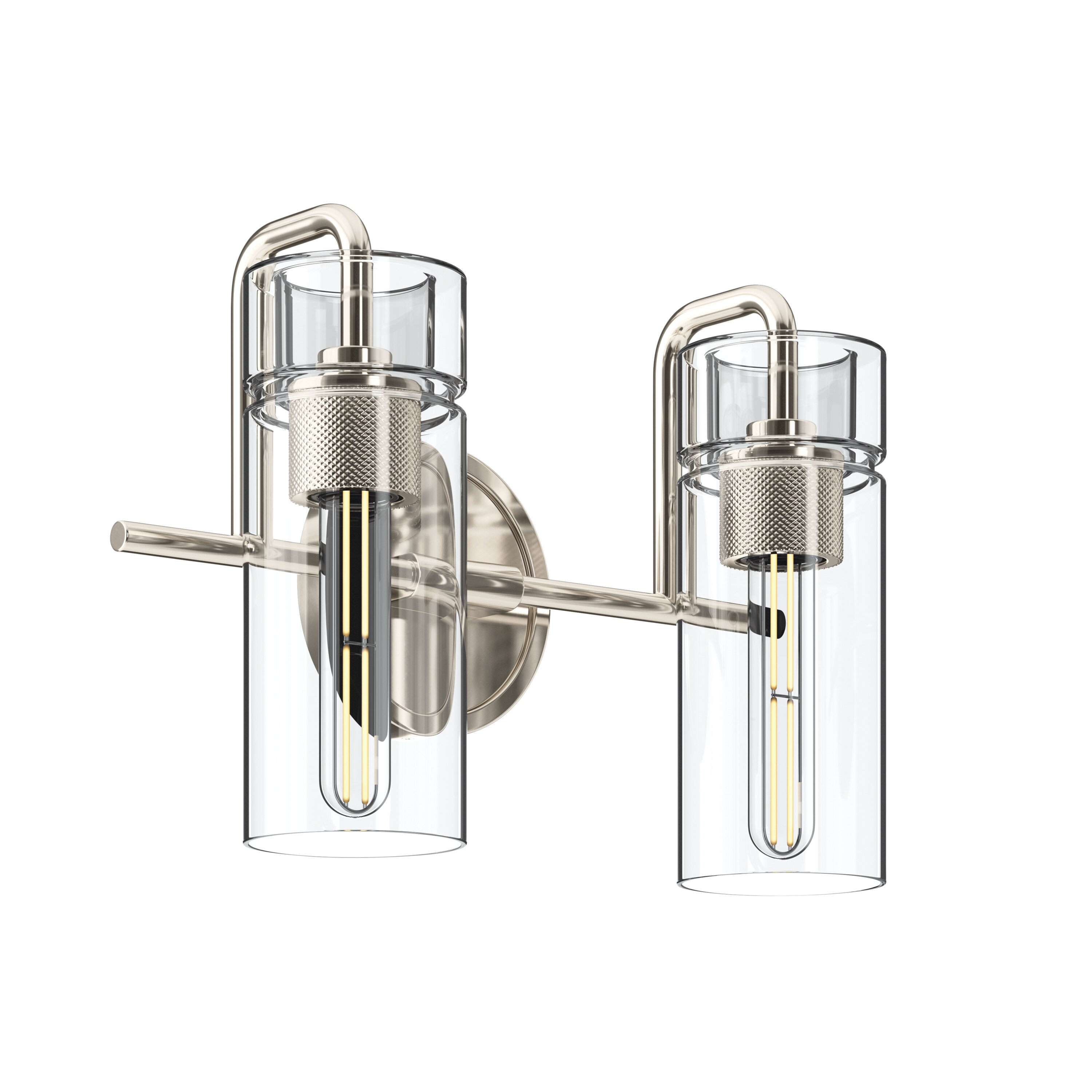 Kichler Niccol 14-in 2 Light Polished Nickel Modern/contemporary ...