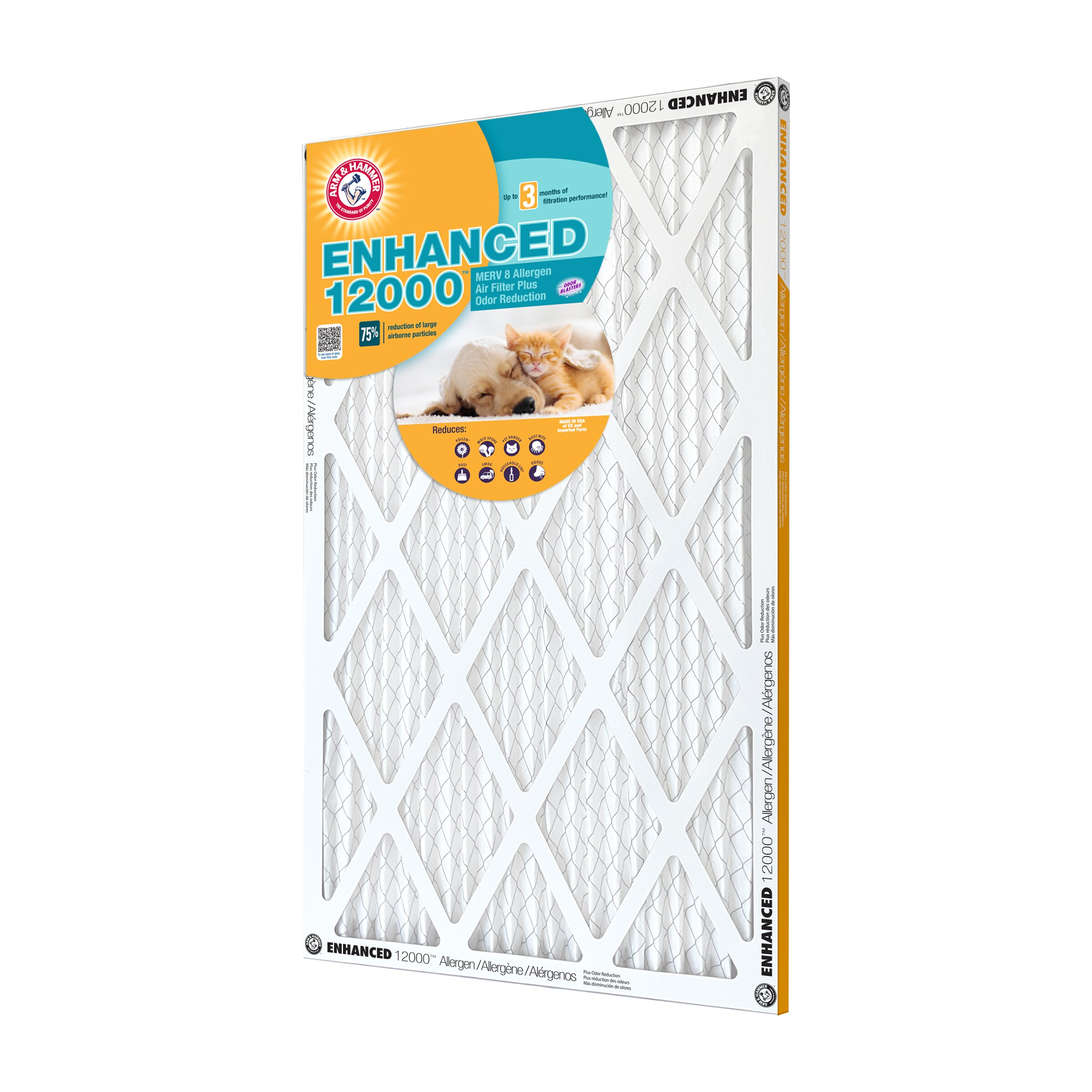 16 x 25 x 1 MERV 8 Pleated Air Filter 12 -Pack in the Air Filters ...