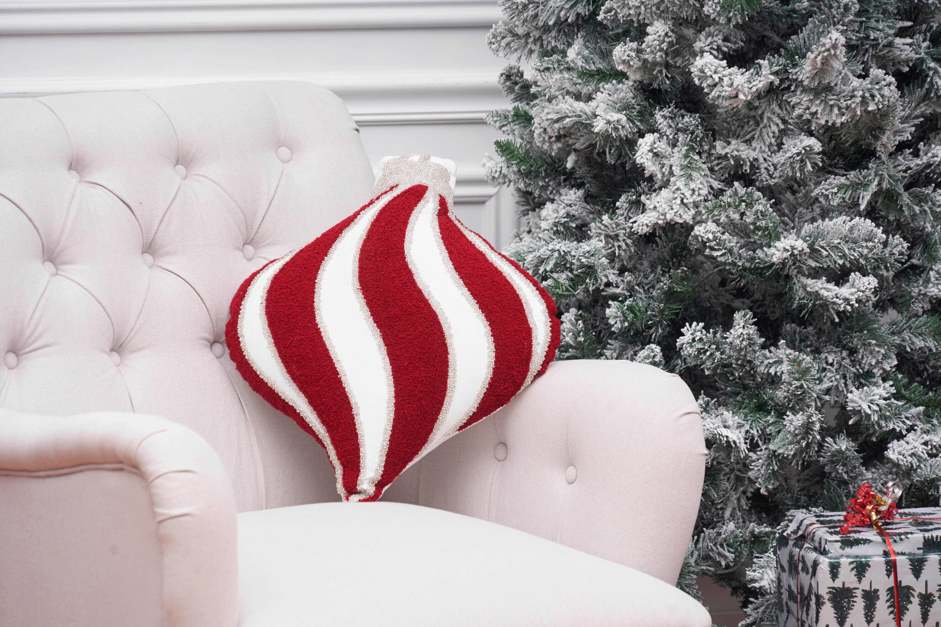 C&F Home Red Ornament Throw Pillow 18" x 18" in the Throw Pillows ...