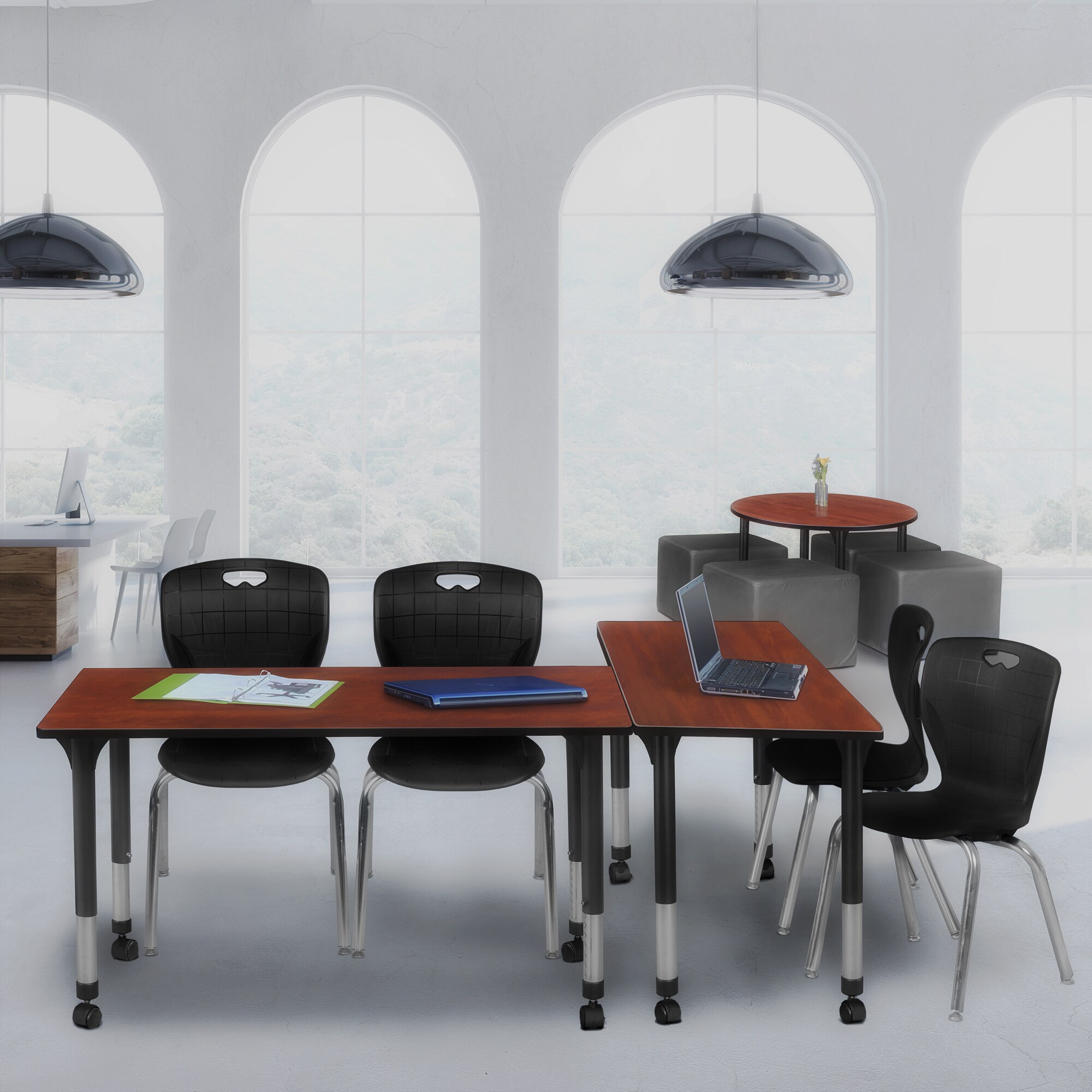 Regency Mobile Classroom Table Chair Sets 60-in Multiple colors ...