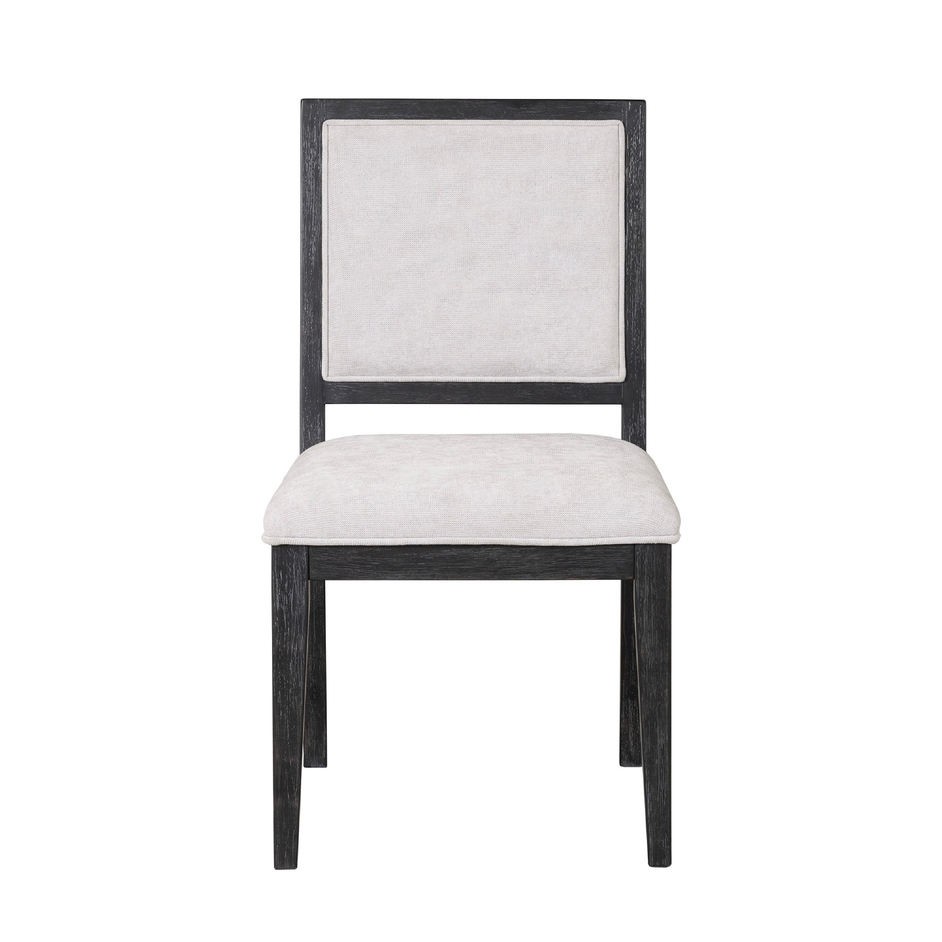 Benzara Kizie Dining Side Chair Set of 2-Farmhouse Panel Design-Black ...