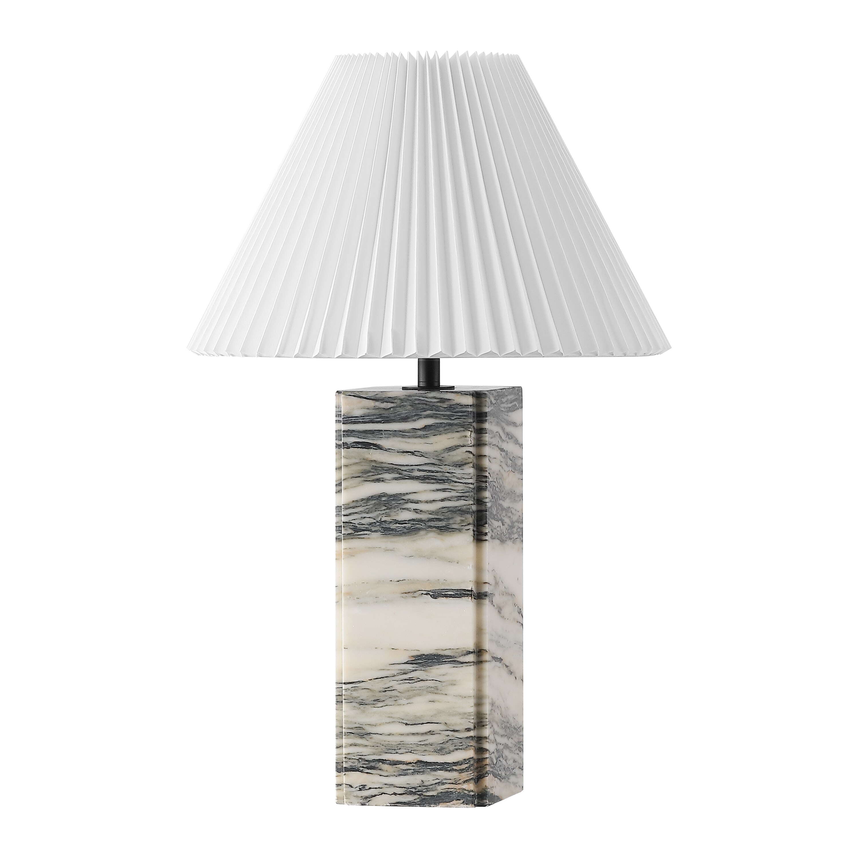 Safavieh Mackenzie Square Marble Table Lamp/Cream/White in the Table ...