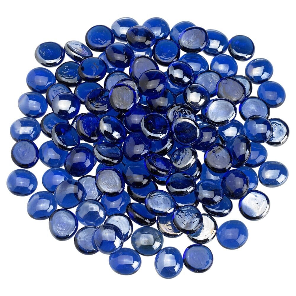American Fire Glass Fire Glass - Royal Blue Luster Firebeads - 10-lb ...