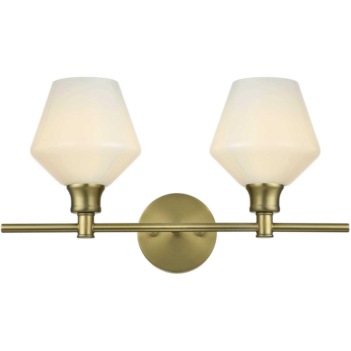Elegant Lighting Living District LD2313SG Gene 2 Light 19 inch Satin ...