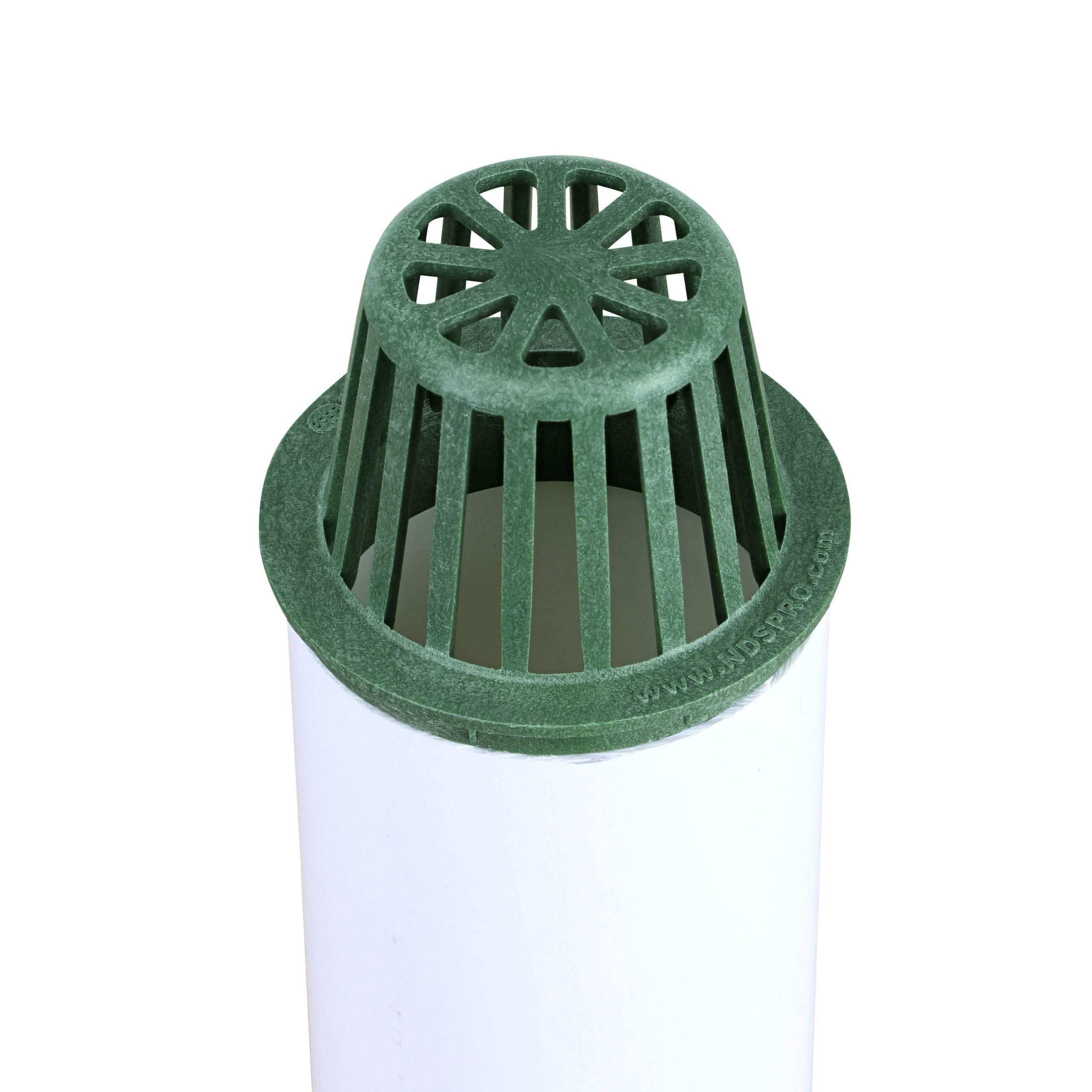 NDS 75G 4-Inch Round Atrium Drain Grate Cover for 4-Inch Sewer and ...