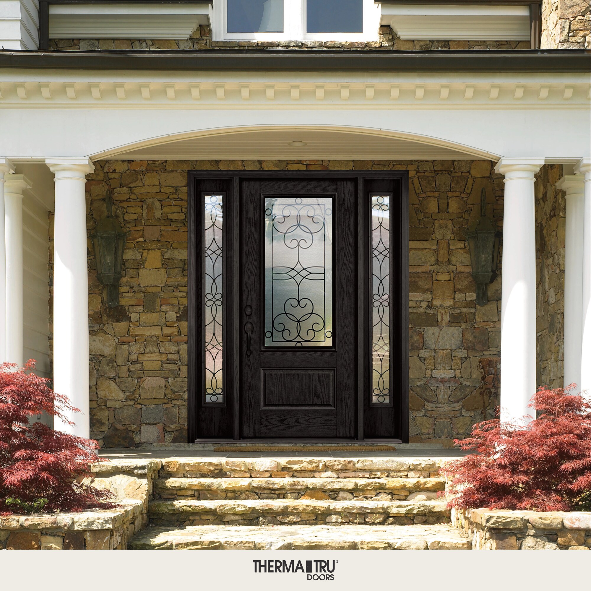 Therma-Tru SALINAS 36-in x 80-in x 4-9/16-in Fiberglass 3/4 lite Right ...